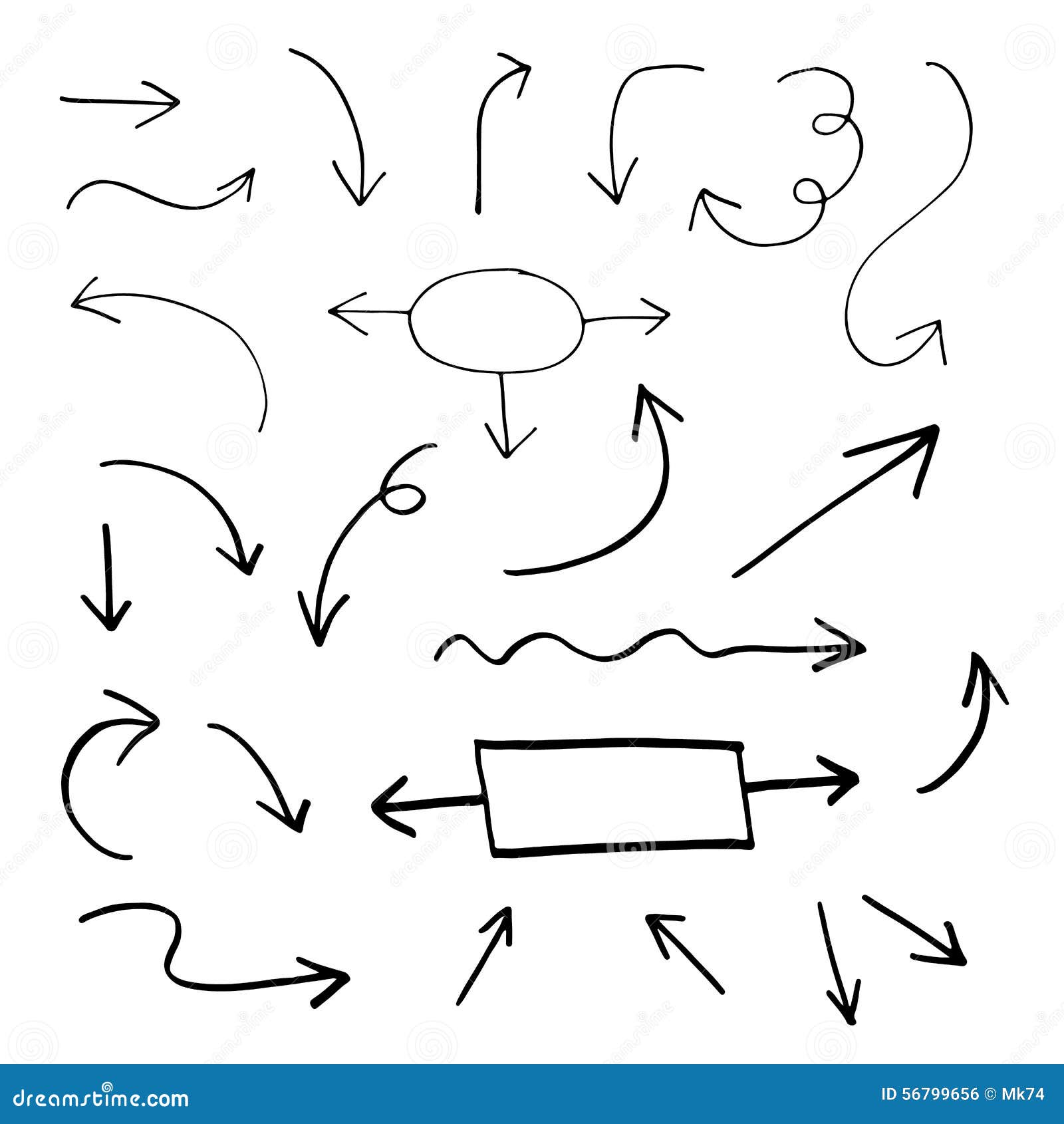 Vector pijlen vector illustratie. Illustration of illustratie - 56799656