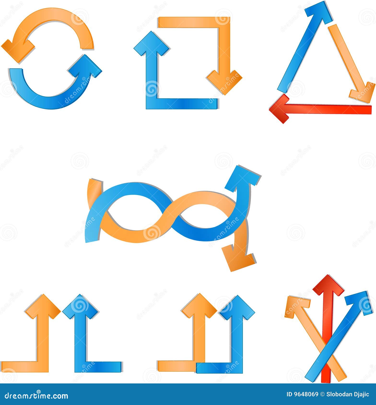 Vector pijlen vector illustratie. Illustration of optie - 9648069