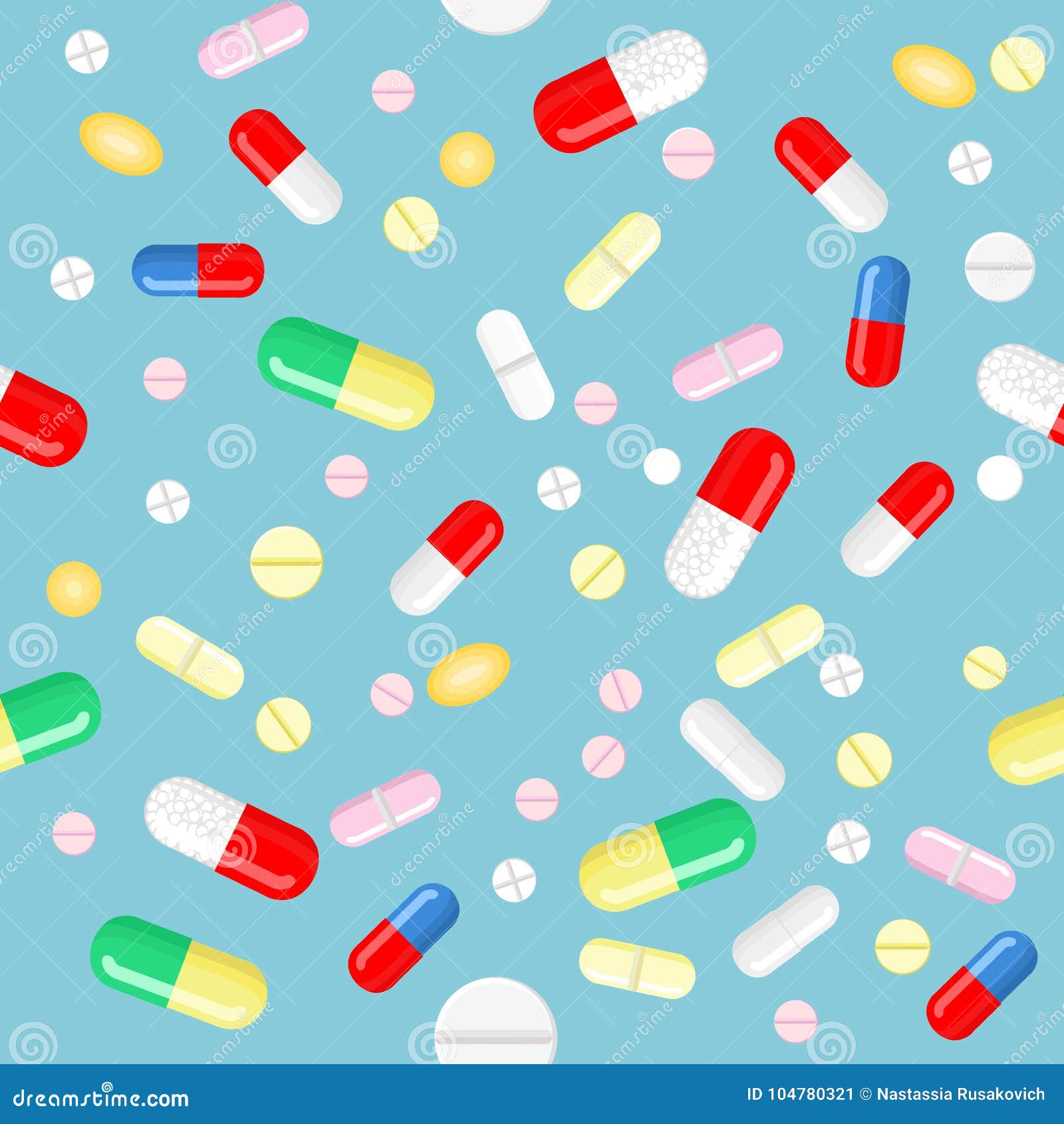 Vector Pills and Capsules in Different Colors, Shapes and Sizes ...