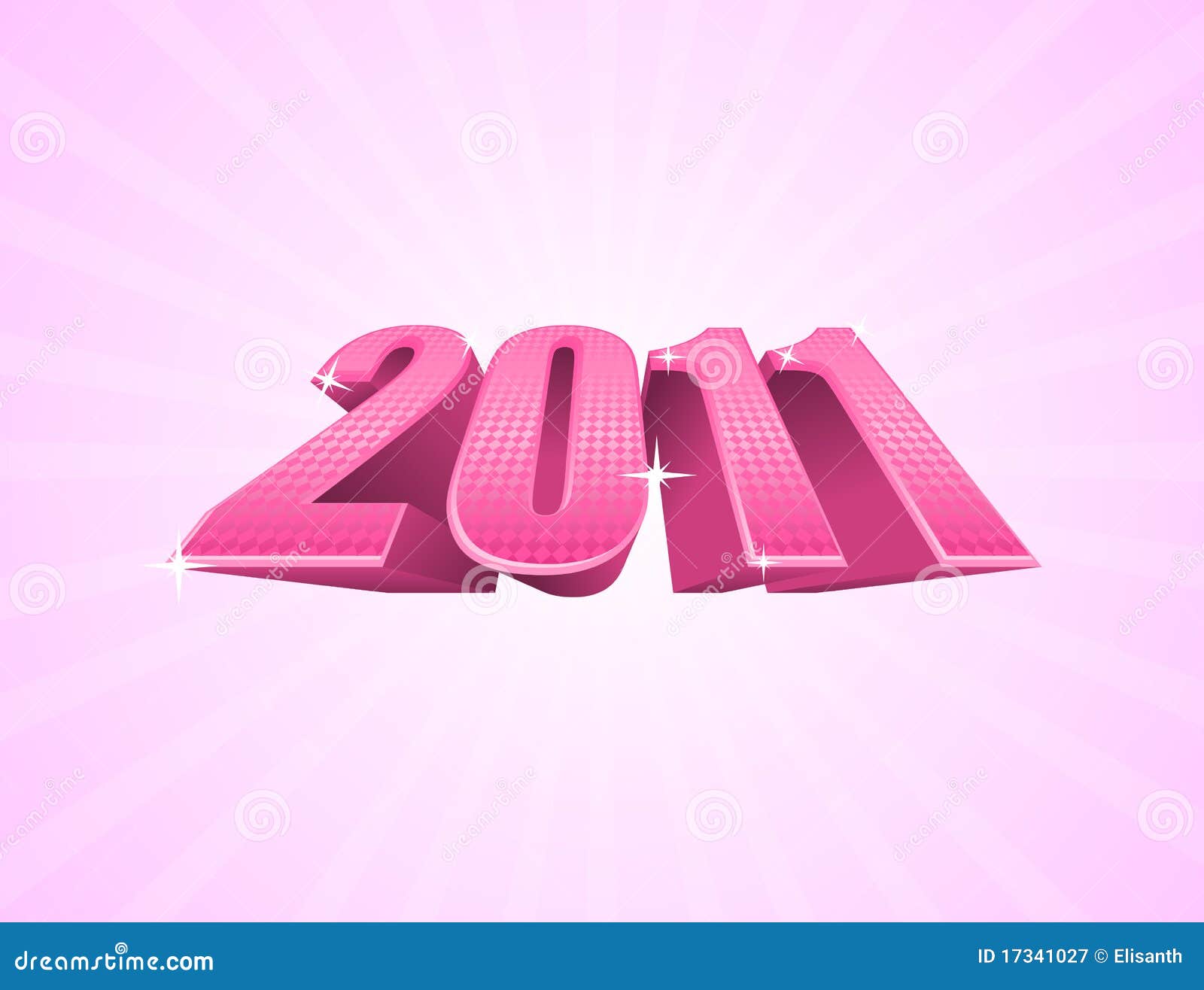 Vector pink 2011 year stock vector. Illustration of abstract - 17341027
