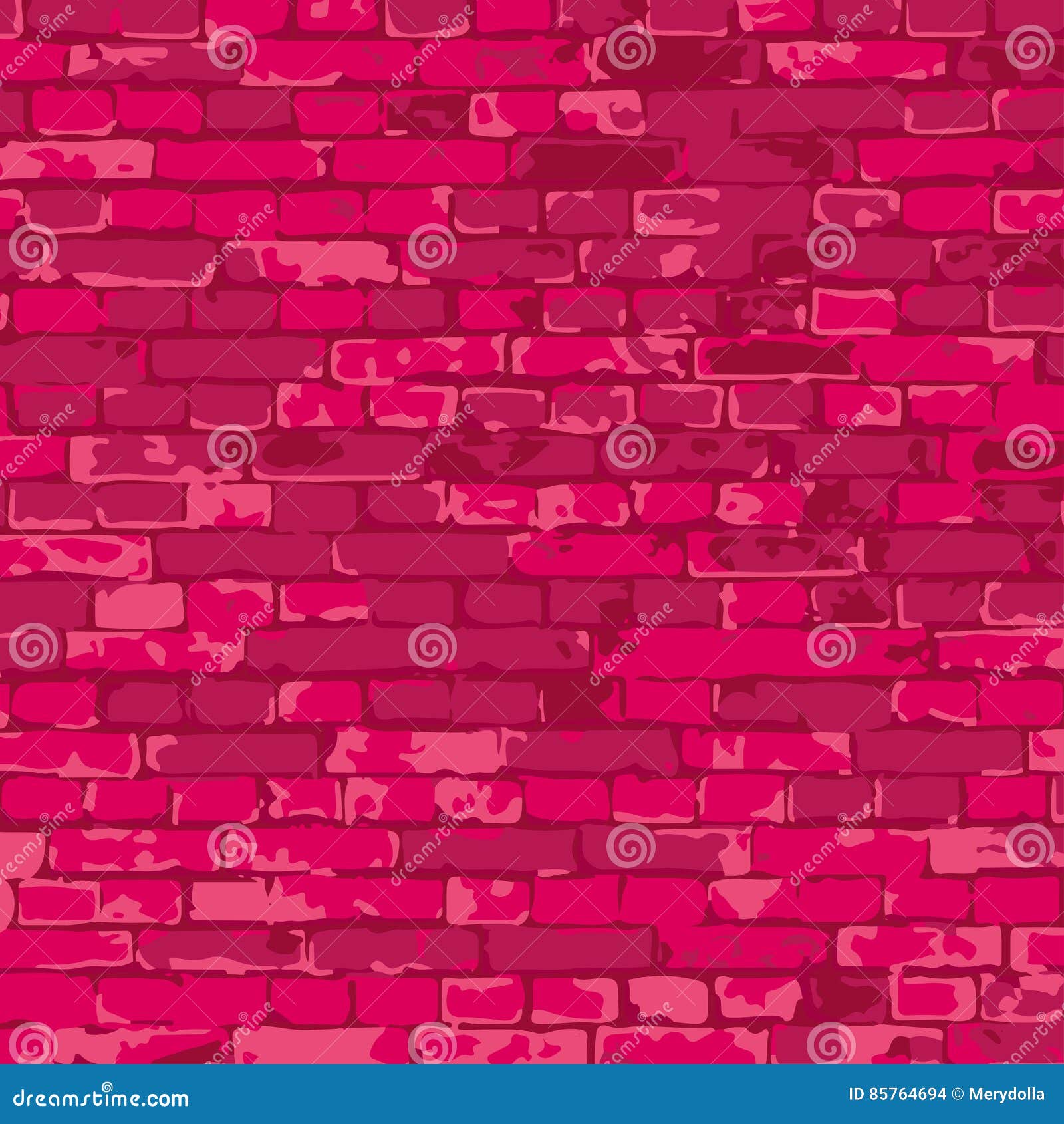 Vector Pink Brick Wall Texture Illustration, Brick Wall Pattern Stock ...