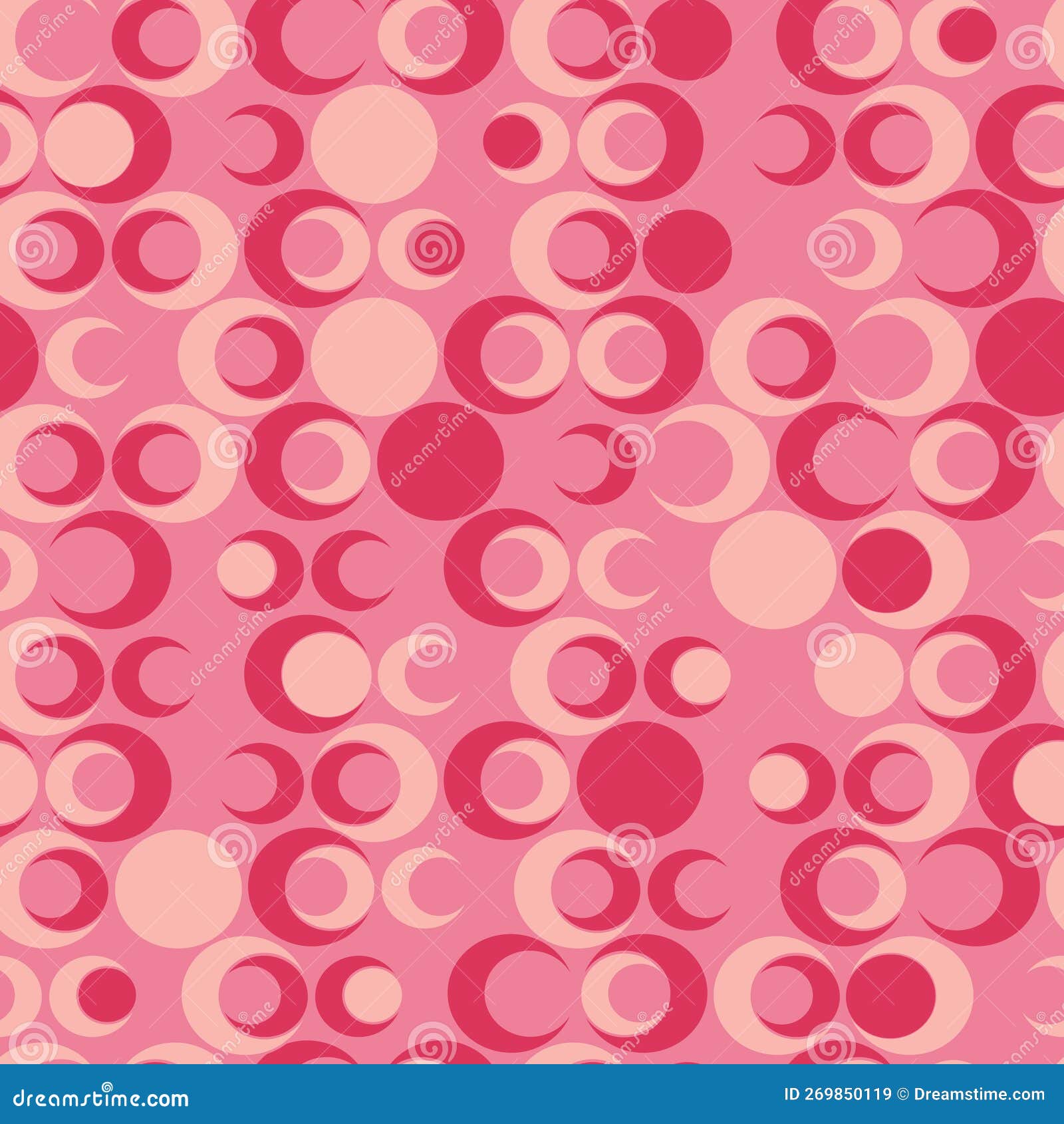 Vector Pink Geometric Abstract Seamless Pattern Background. Perfect for ...