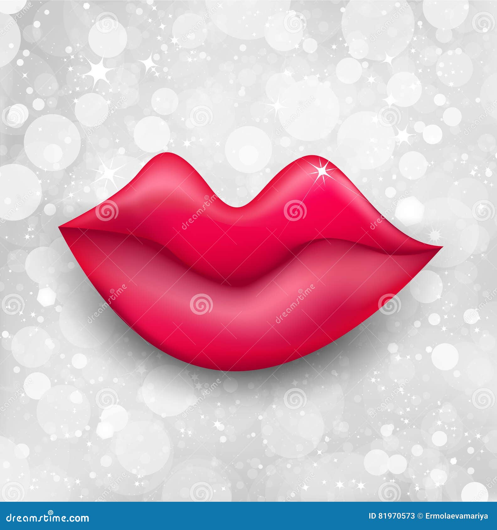 Vector pink Lips stock vector. Illustration of model - 81970573