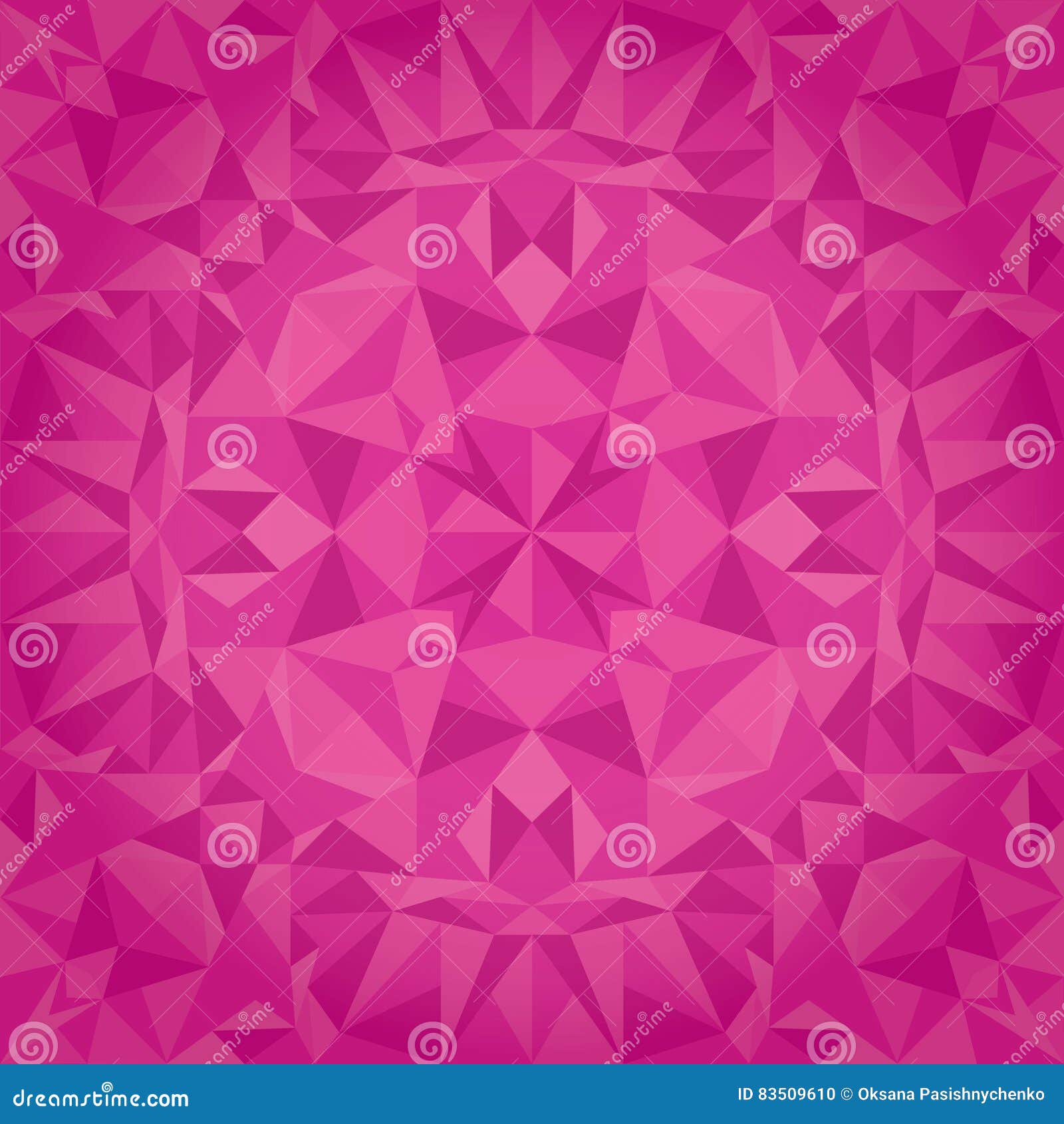 Vector Pink Magenta Crystal Triangles Texture Seamless Pattern. Festive ...