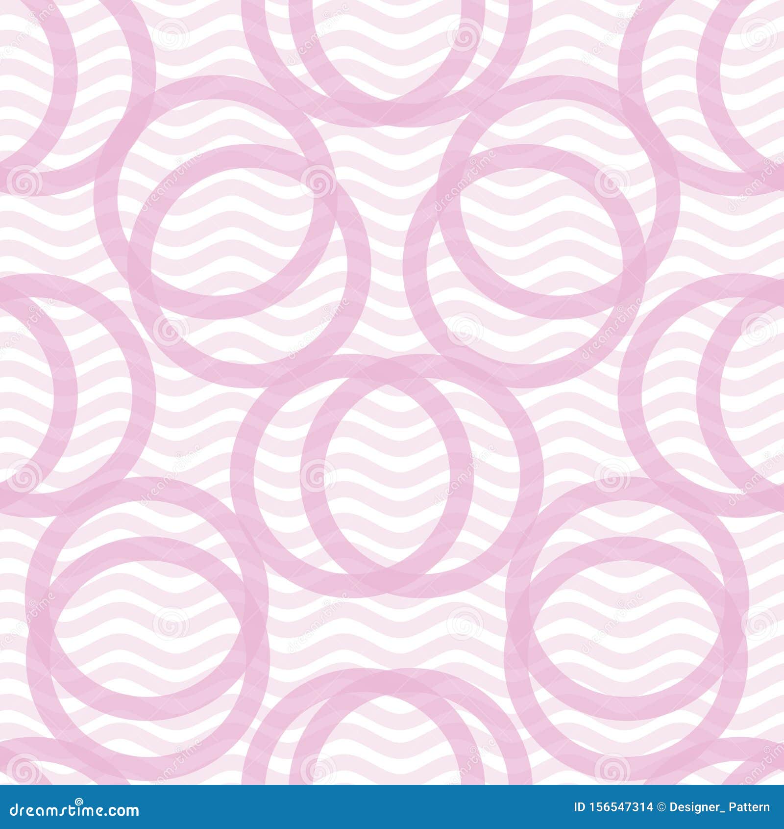 Vector Pink Waves with Pair of Circular Rings Stock Vector ...