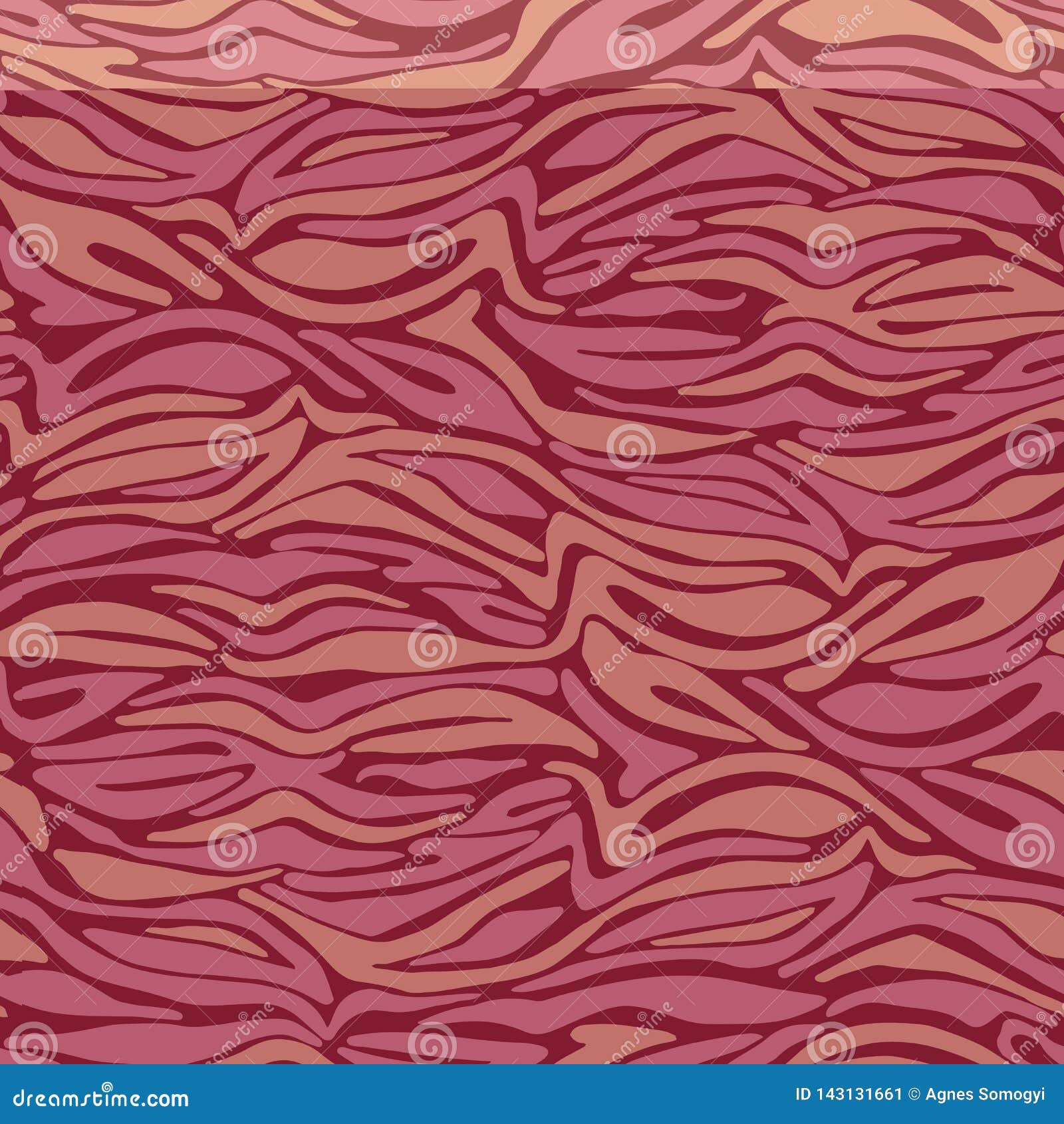 Vector Pink Zebra Texture Seamless Repeat Pattern Background. Surface ...