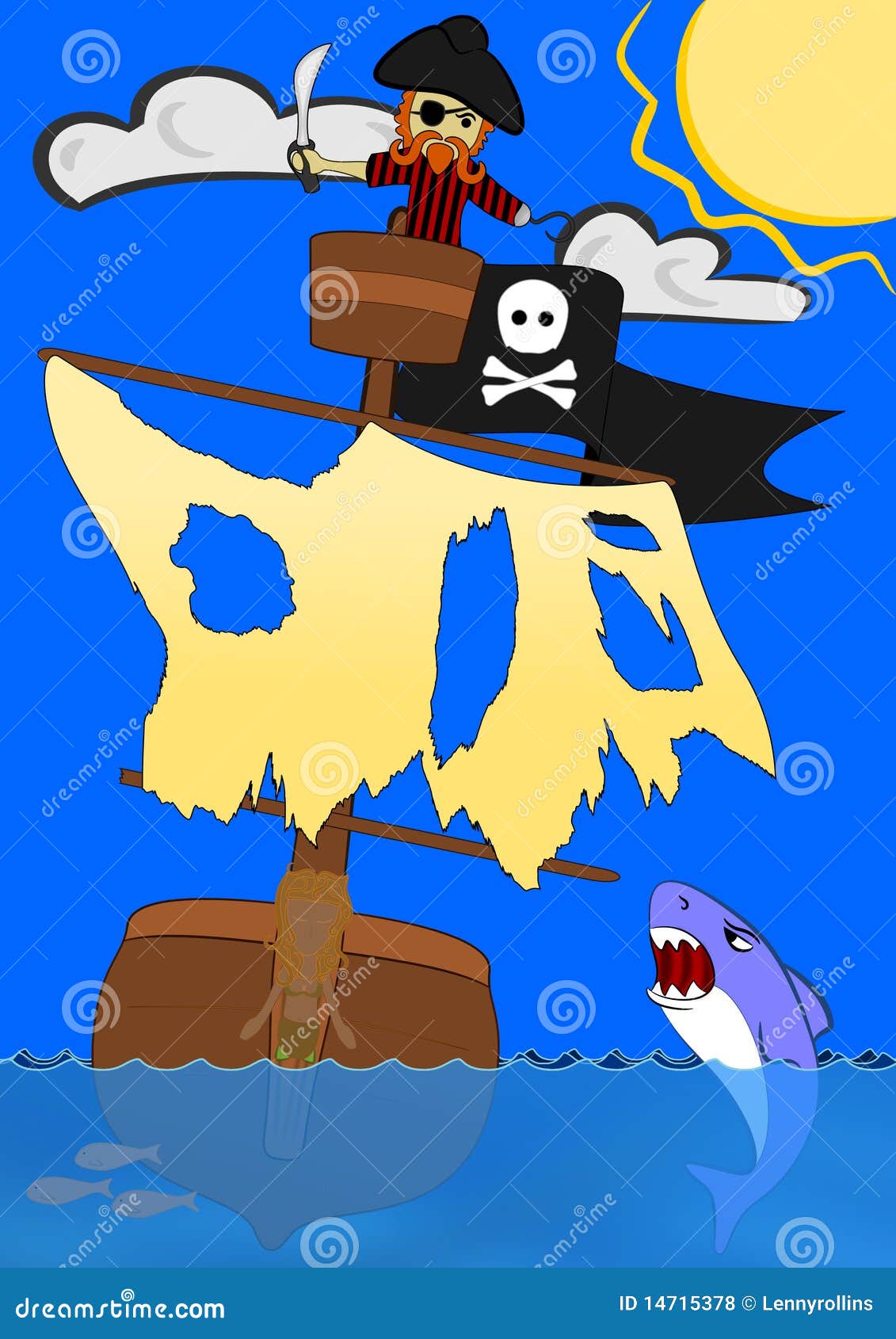 Cartoon Pirate Crows Nest