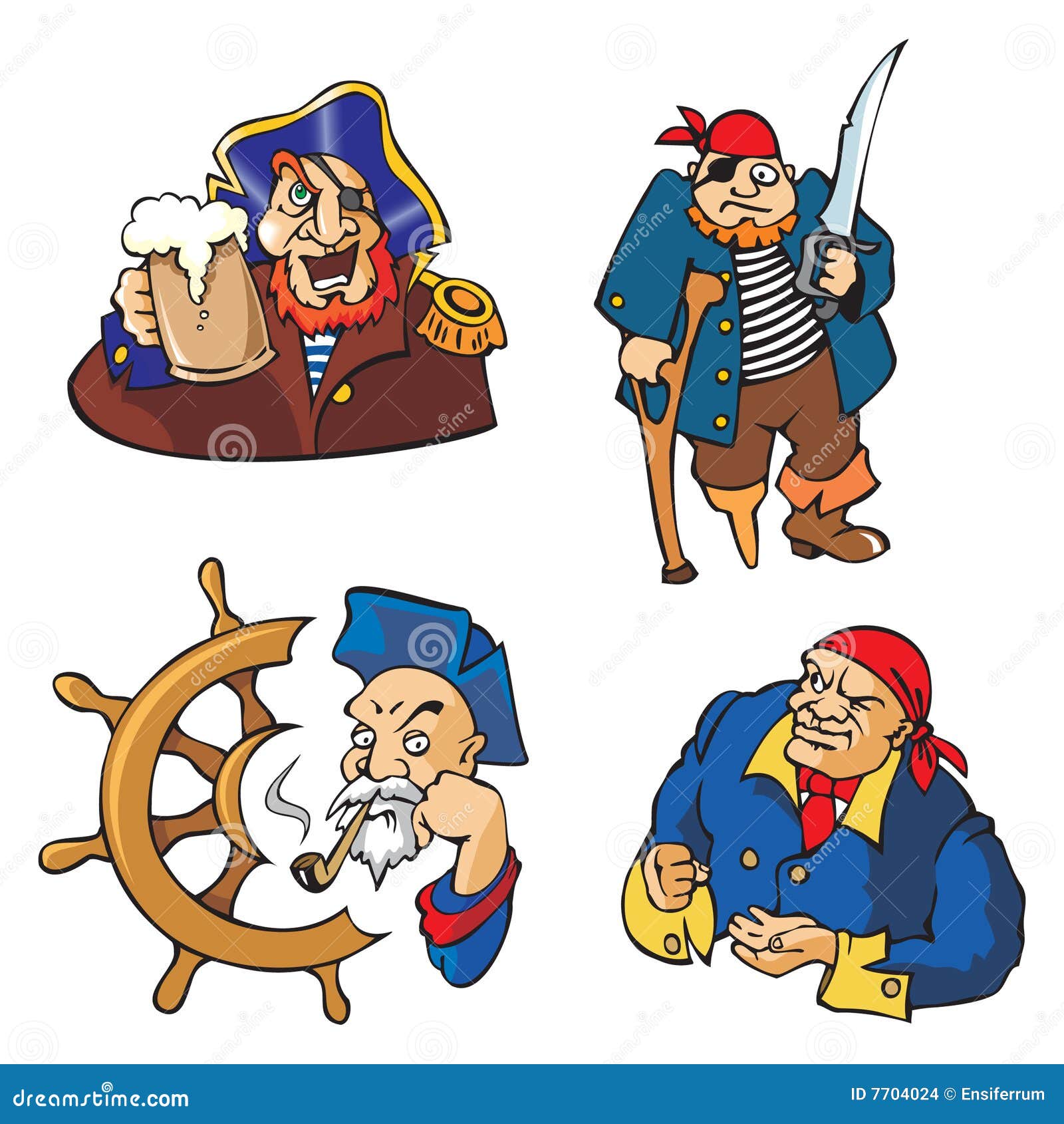 Vector Pirates stock vector. Illustration of historical - 7704024