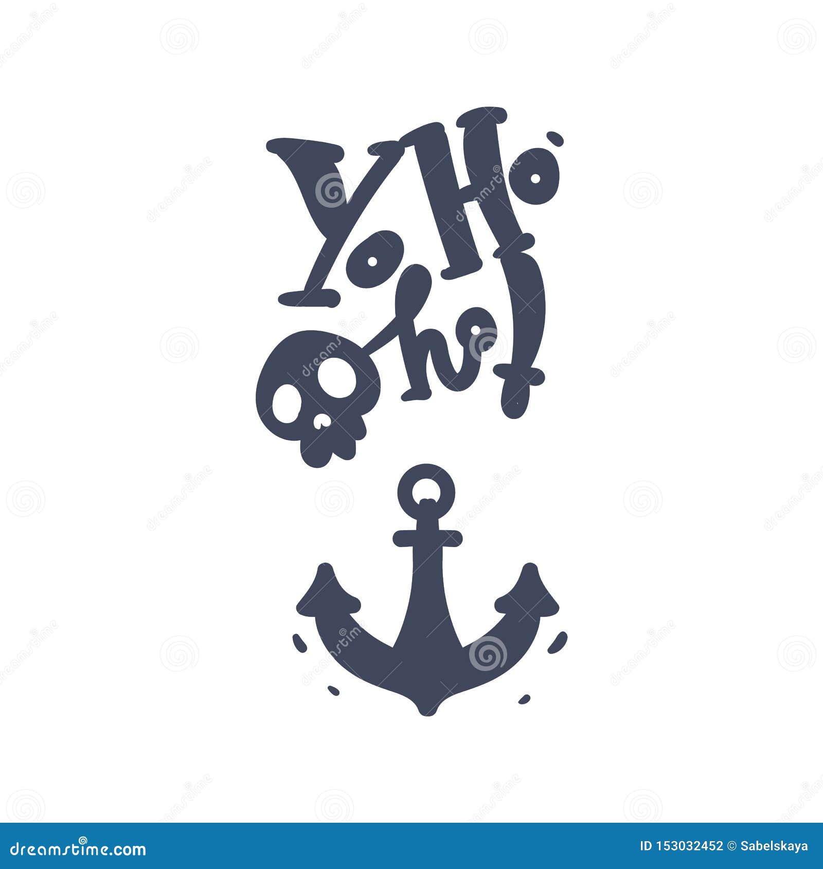 Vector Skull Crossbones Jolly Roger Pirates Anchor Stock Vector