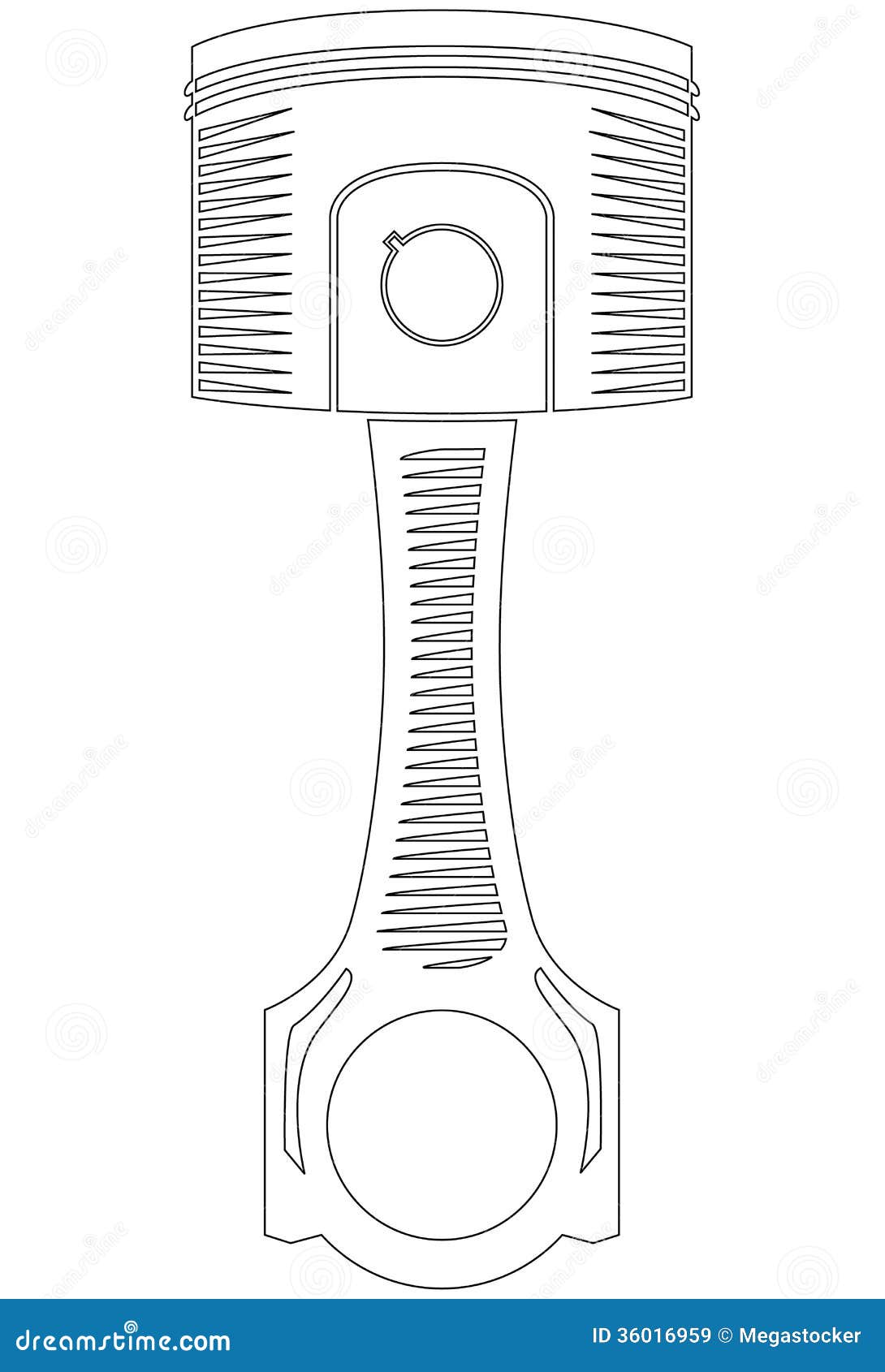 Engine Piston Drawing