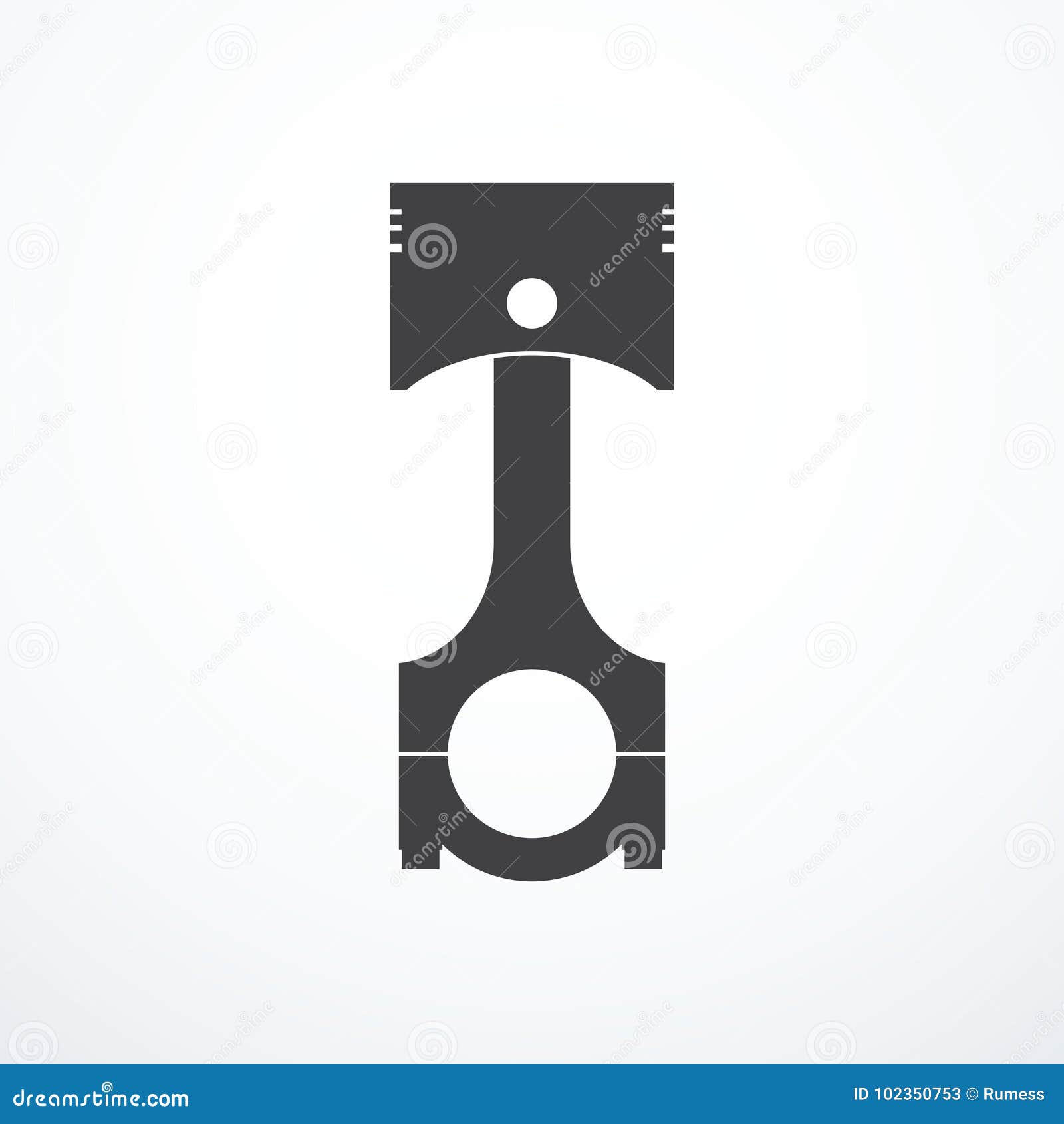 Piston Icon In Trendy Design Style. Piston Icon Isolated On White ...