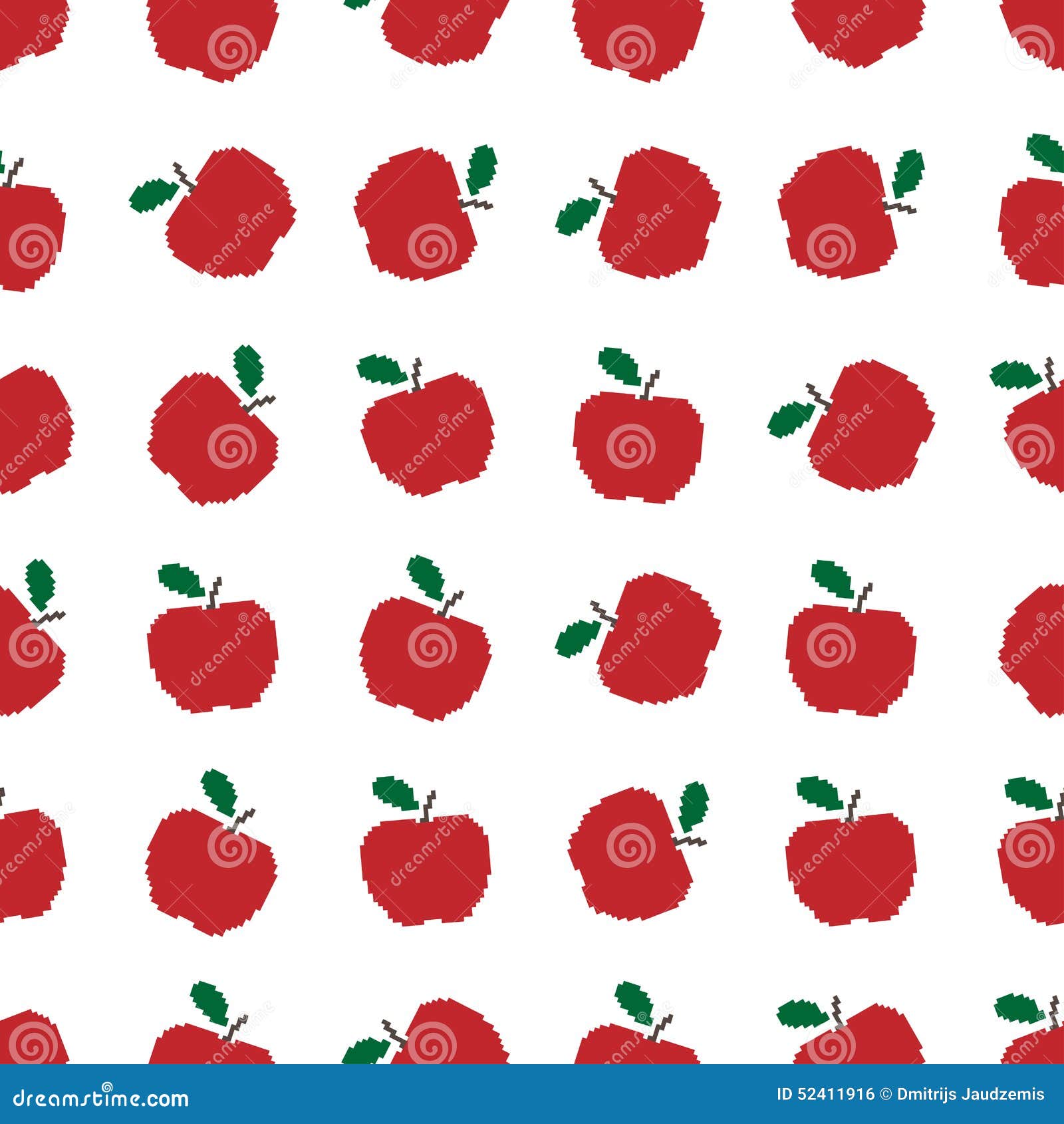 Apples Seamless Texture Apples Background Wallpaper Vector