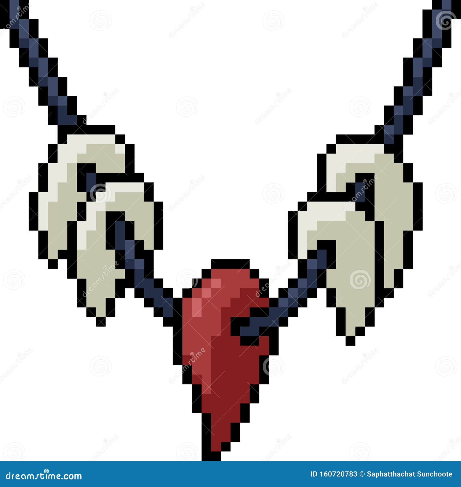 Vector pixel art amulet stock vector. Illustration of talisman - 160720783