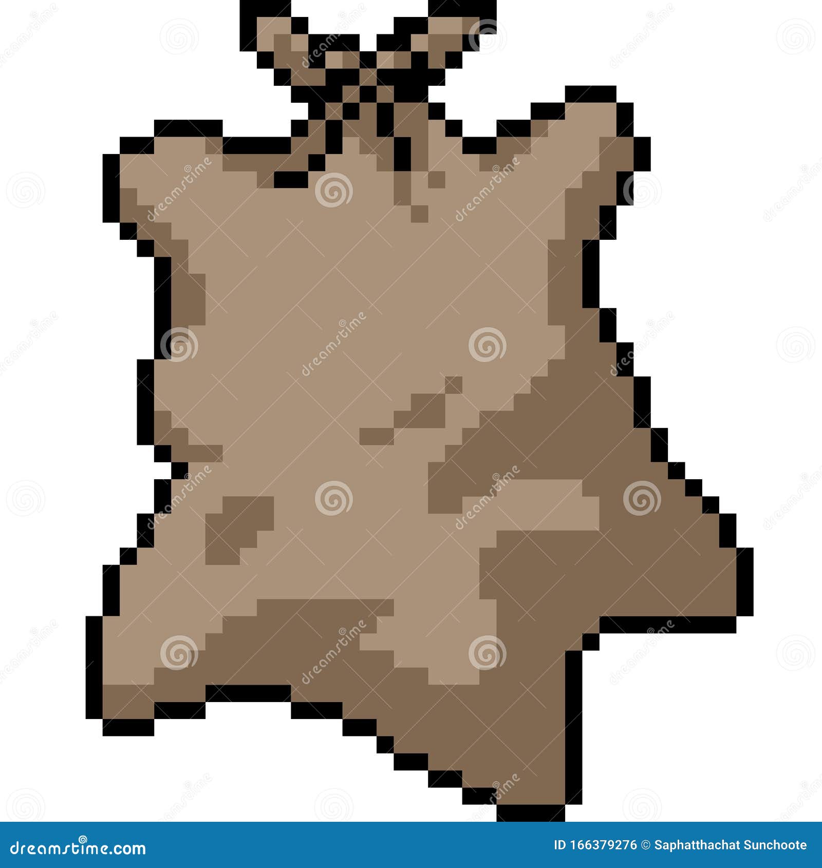 Vector pixel art bag stock vector. Illustration of icon - 166379276