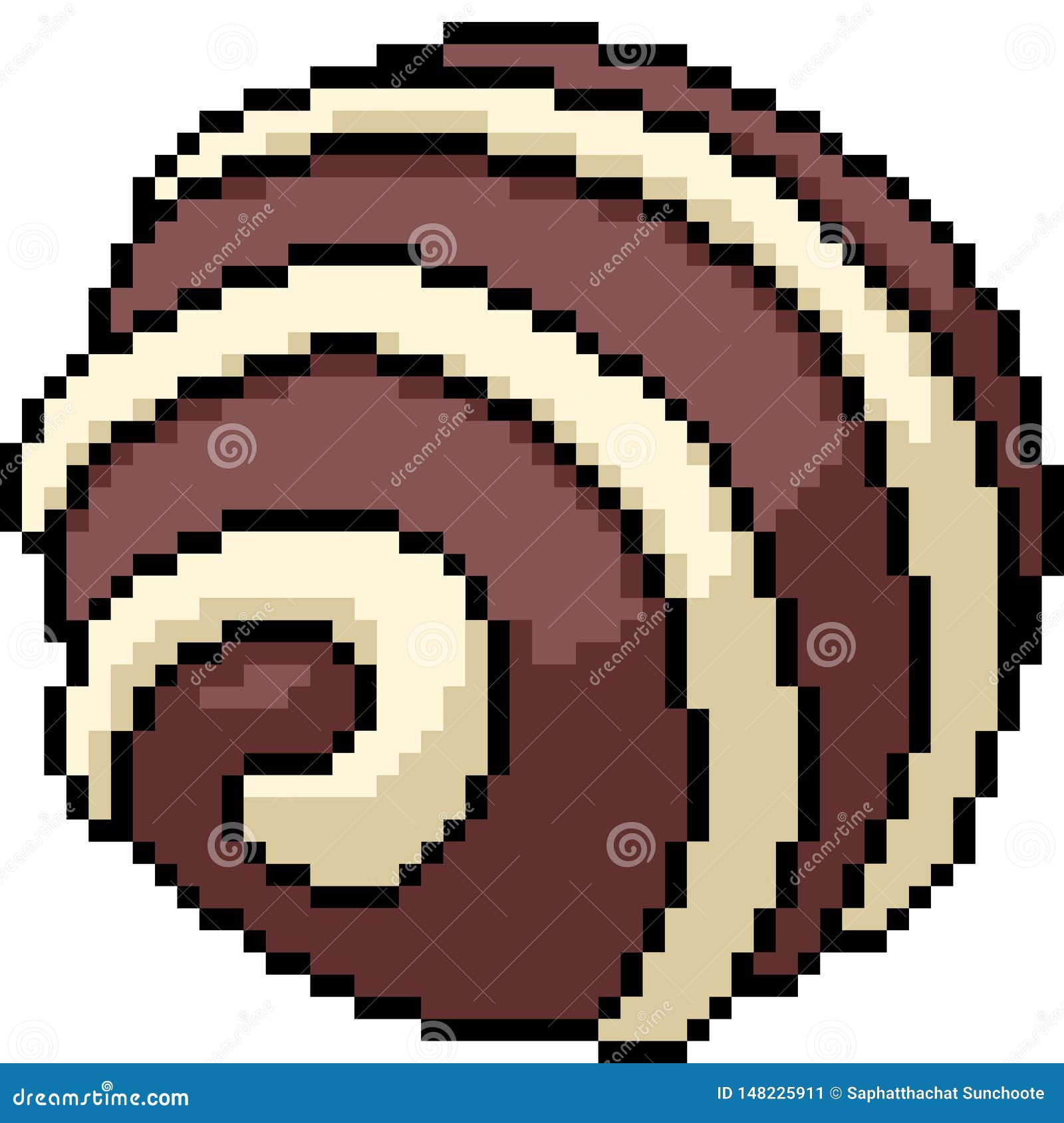 Vector pixel art ball stock vector. Illustration of isolated - 148225911