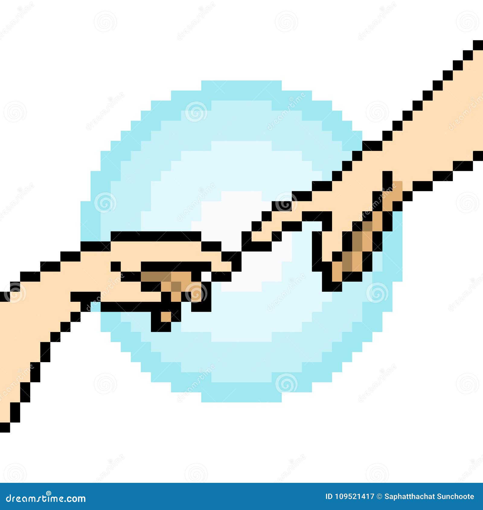 Vector Pixel Art Beautiful Hand Gesture Stock Vector - Illustration of ...