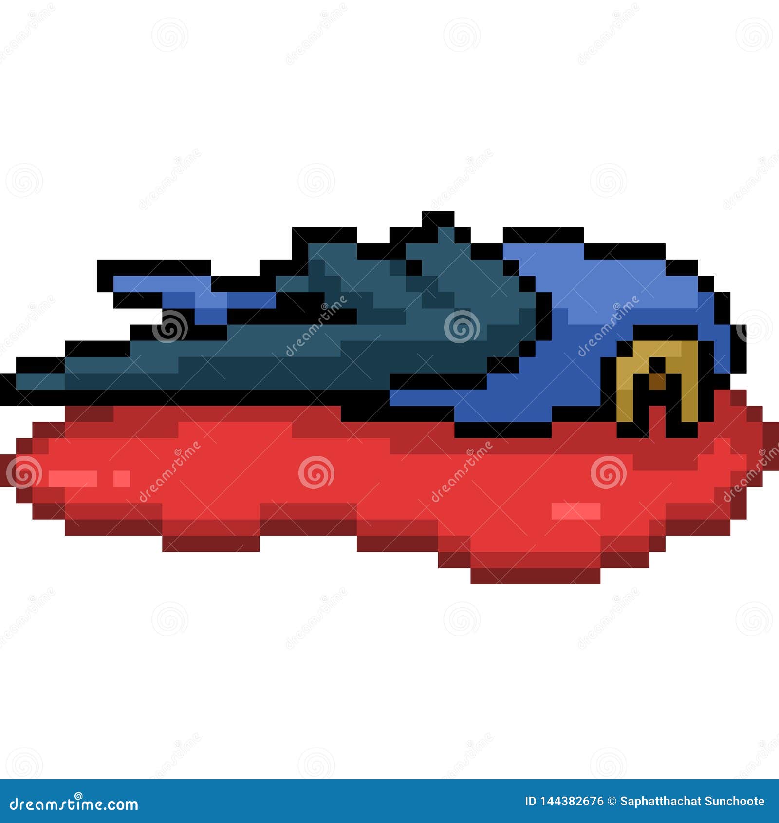 Vector pixel art bird dead stock vector. Illustration of dead - 144382676