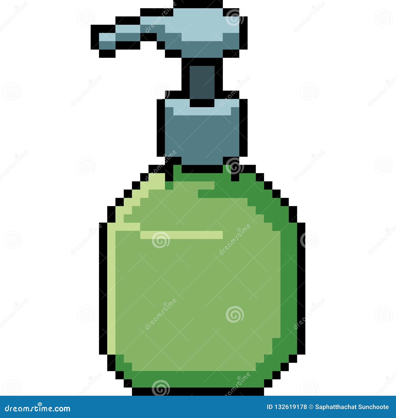 Pixel Spray Can Pixel Grafitti Art Cartoon Retro Game Style Vector ...