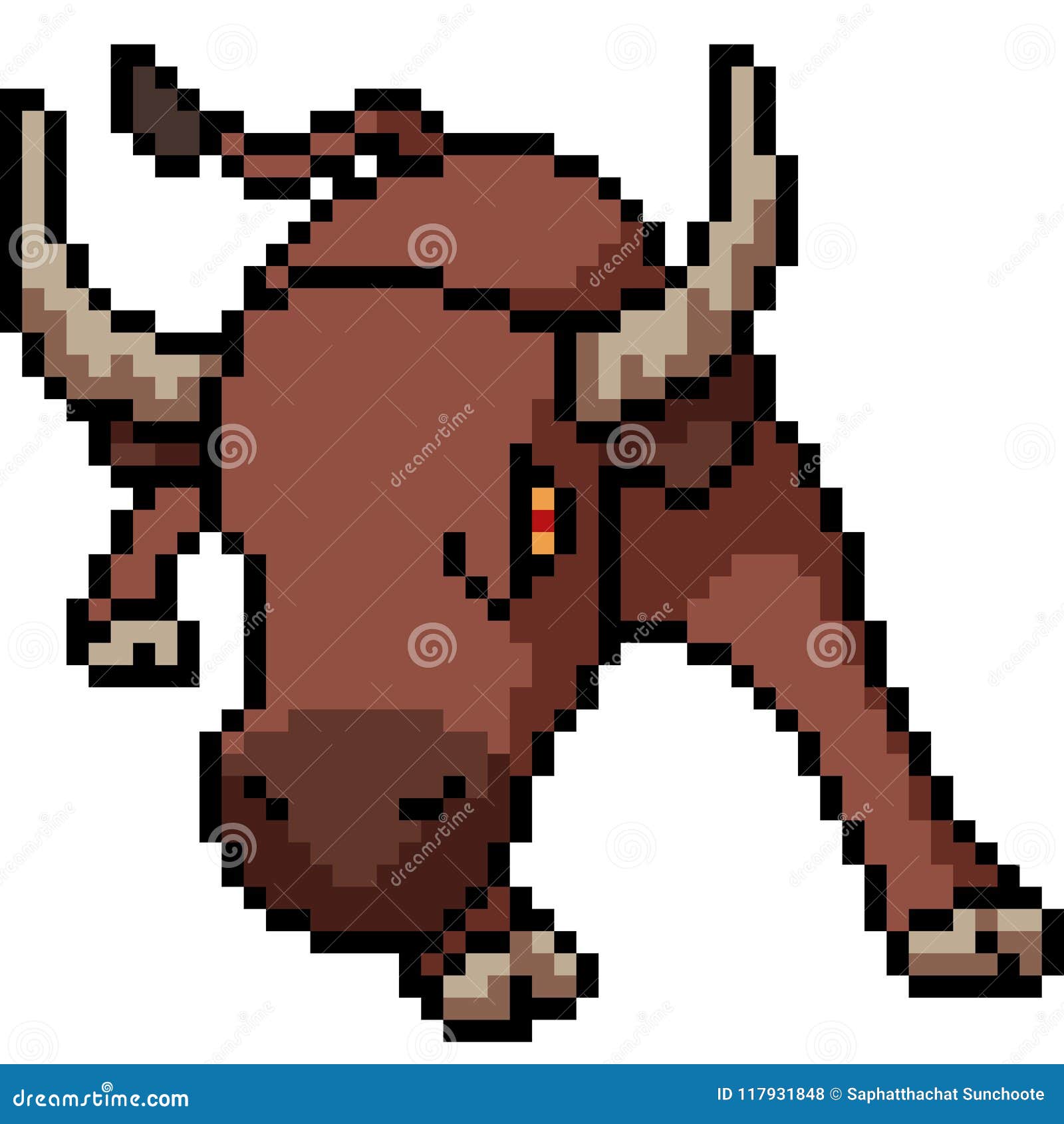 Bull Pixel Stock Illustrations – 931 Bull Pixel Stock Illustrations ...