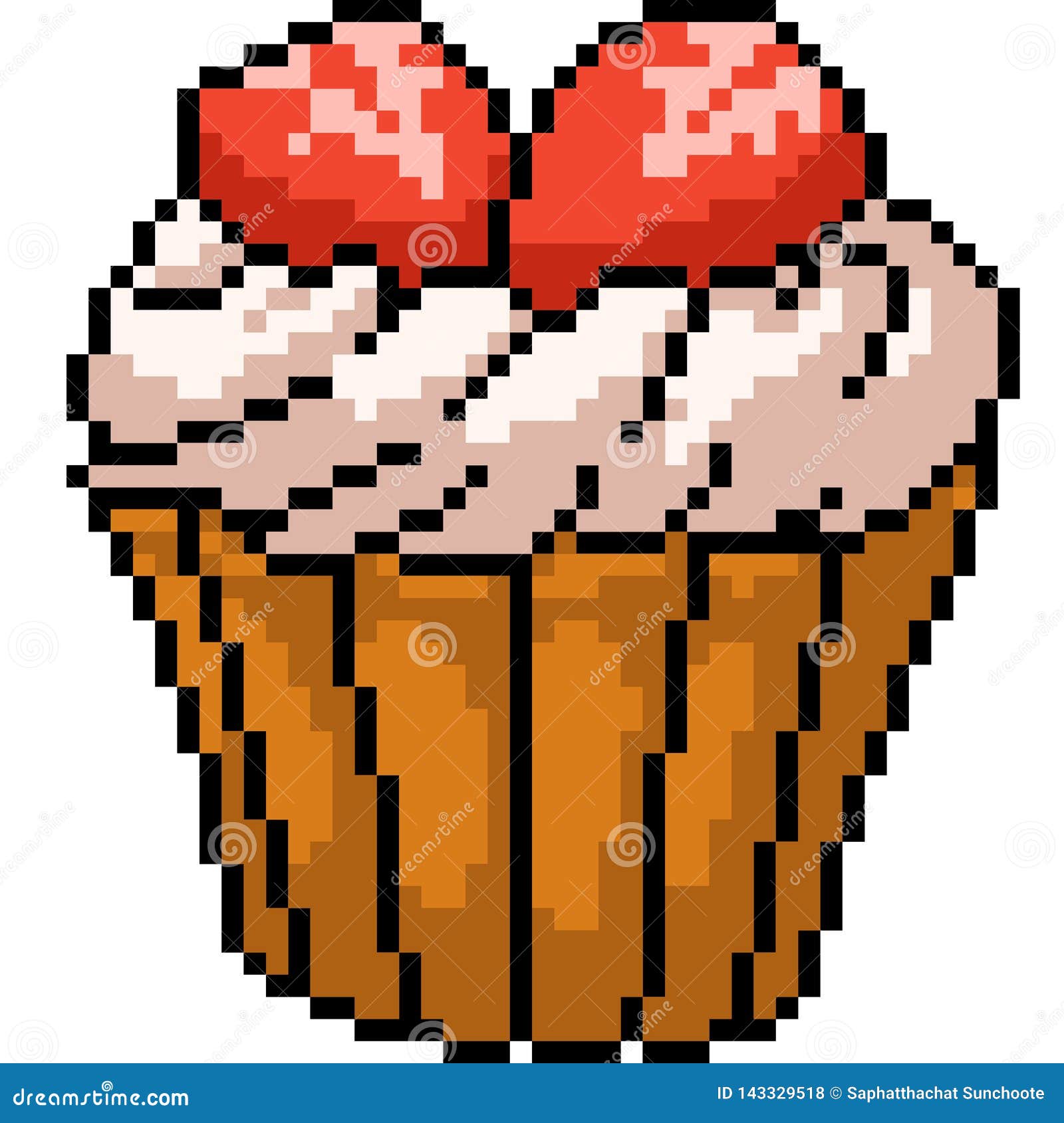 Vector pixel art cake stock vector. Illustration of pixel - 143329518