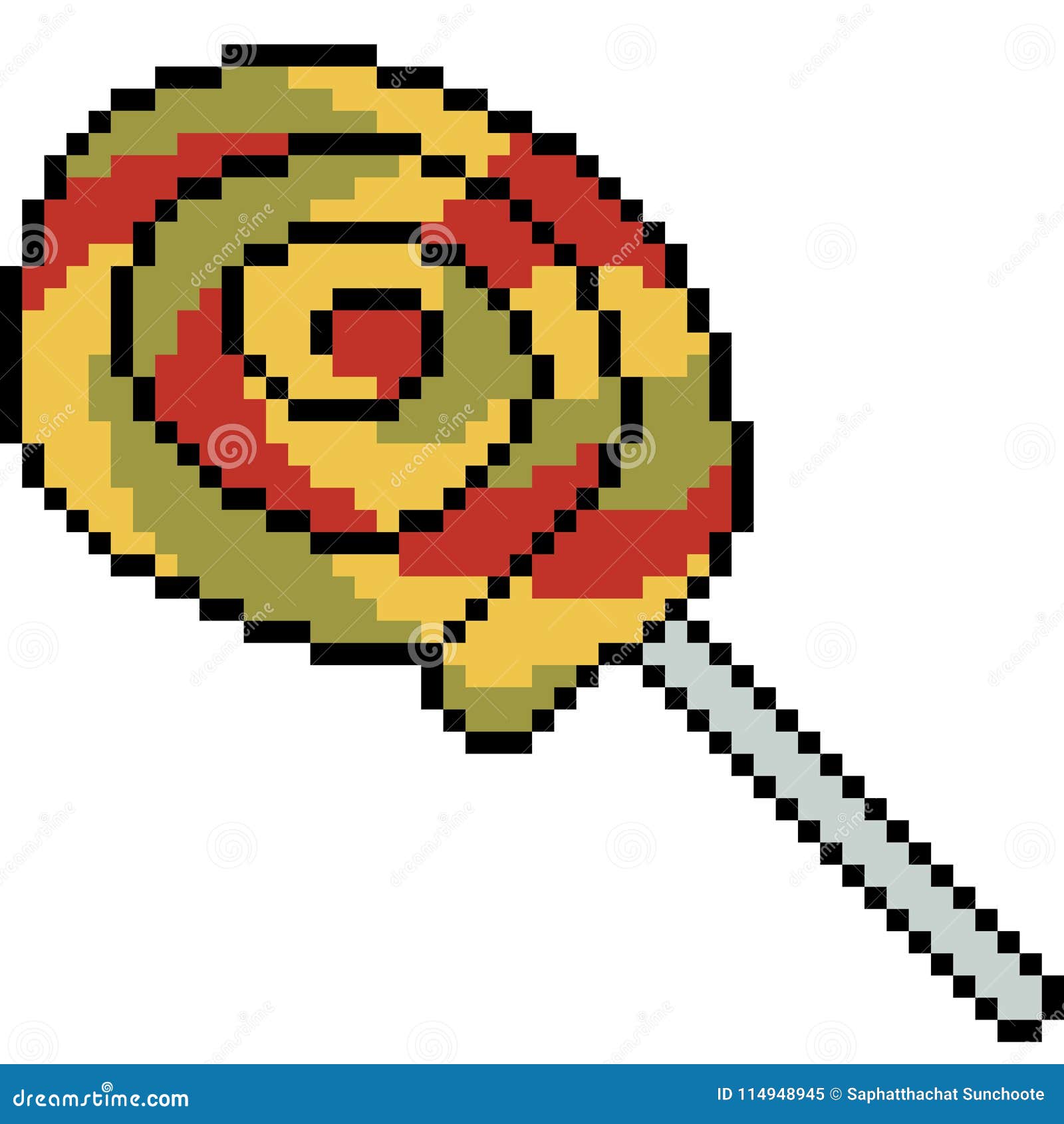 Pixel Dot Candy Image. Beads Pattern. Vector Illustration ...