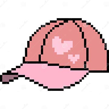 Vector pixel art cap stock vector. Illustration of pixel - 102308794