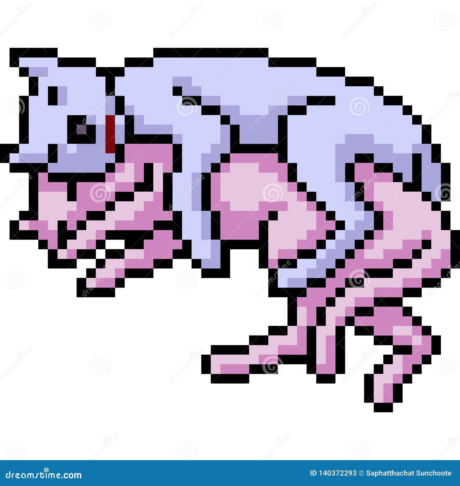 Vector Pixel Art Cat Couple Stock Vector - Illustration of sleep, cute ...