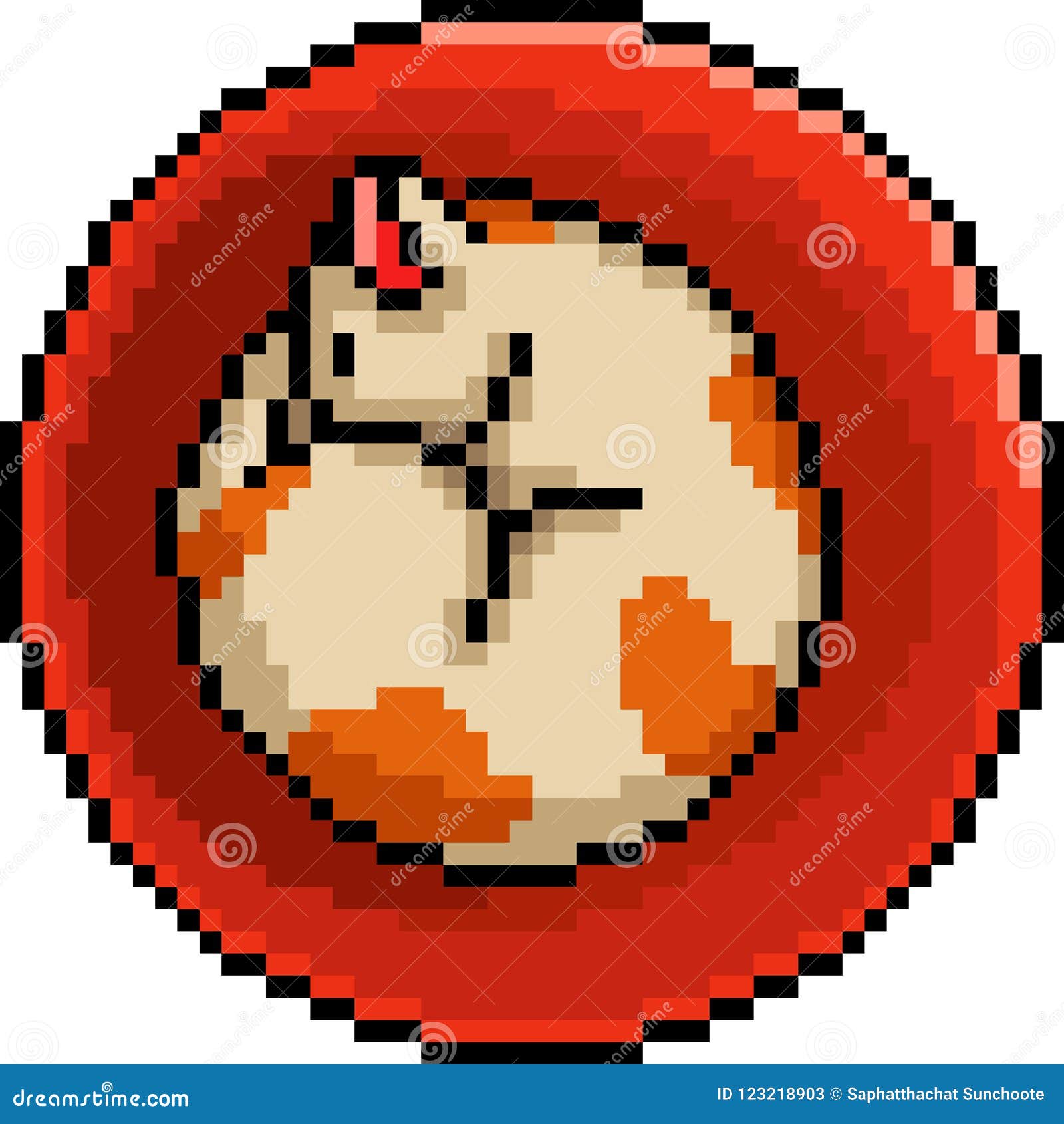 Vector Pixel Art Cat Sleep Curl Stock Vector - Illustration of white ...