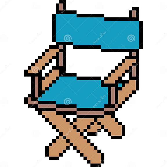 Vector pixel art chair stock vector. Illustration of vector - 105378138
