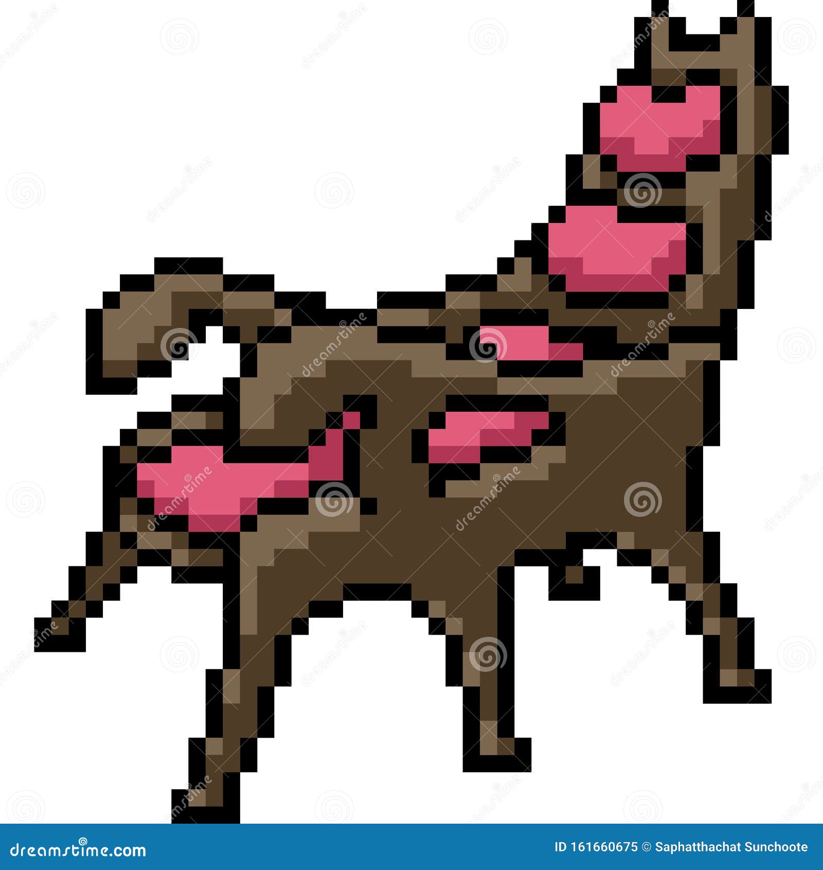 Vector pixel art chair stock vector. Illustration of isolated - 161660675