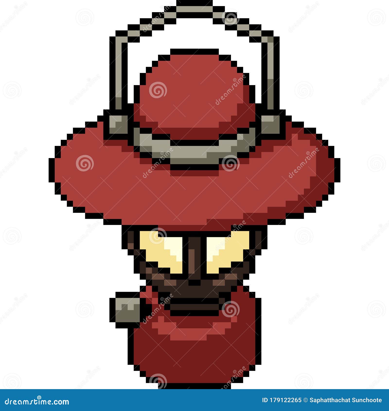 Vector Pixel Art Classic Lamp Stock Vector - Illustration of isolated ...