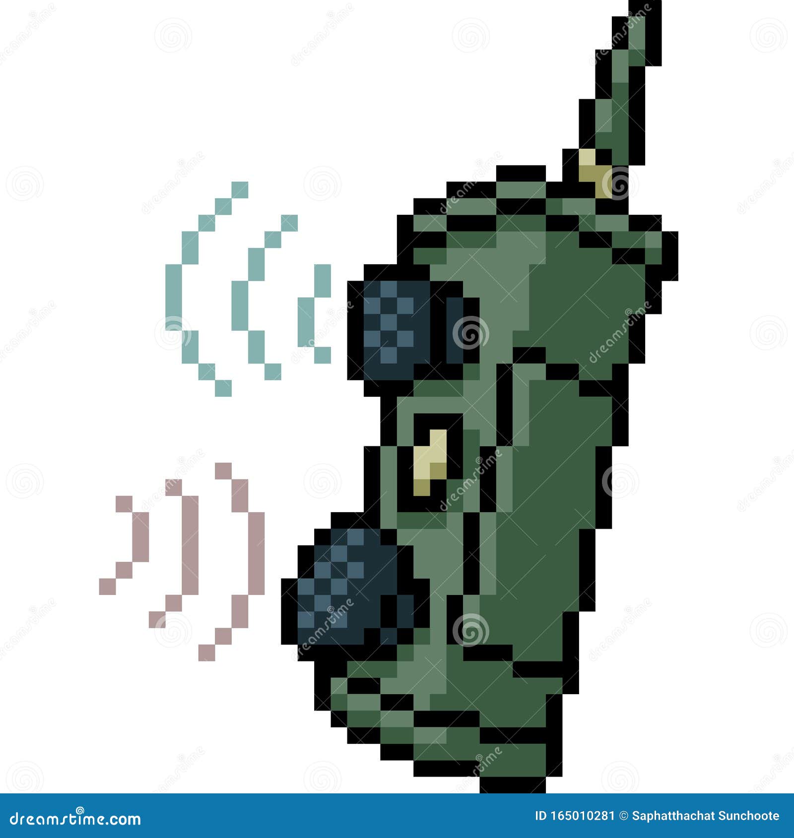 Vector Pixel Art Communication Stock Vector - Illustration of signal ...