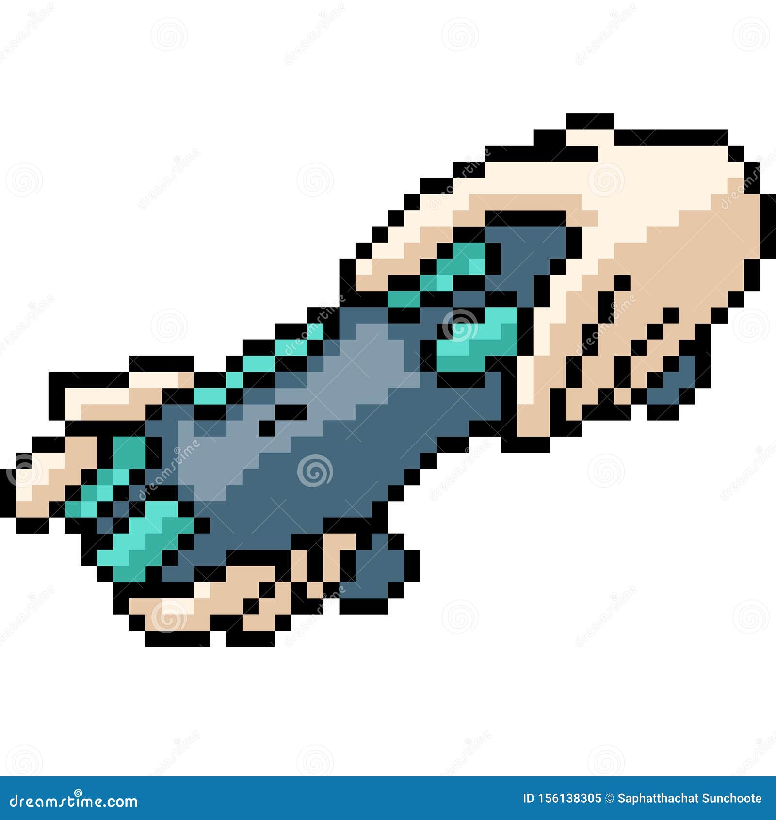 Vector Pixel Art Controller Stock Vector - Illustration of hand ...