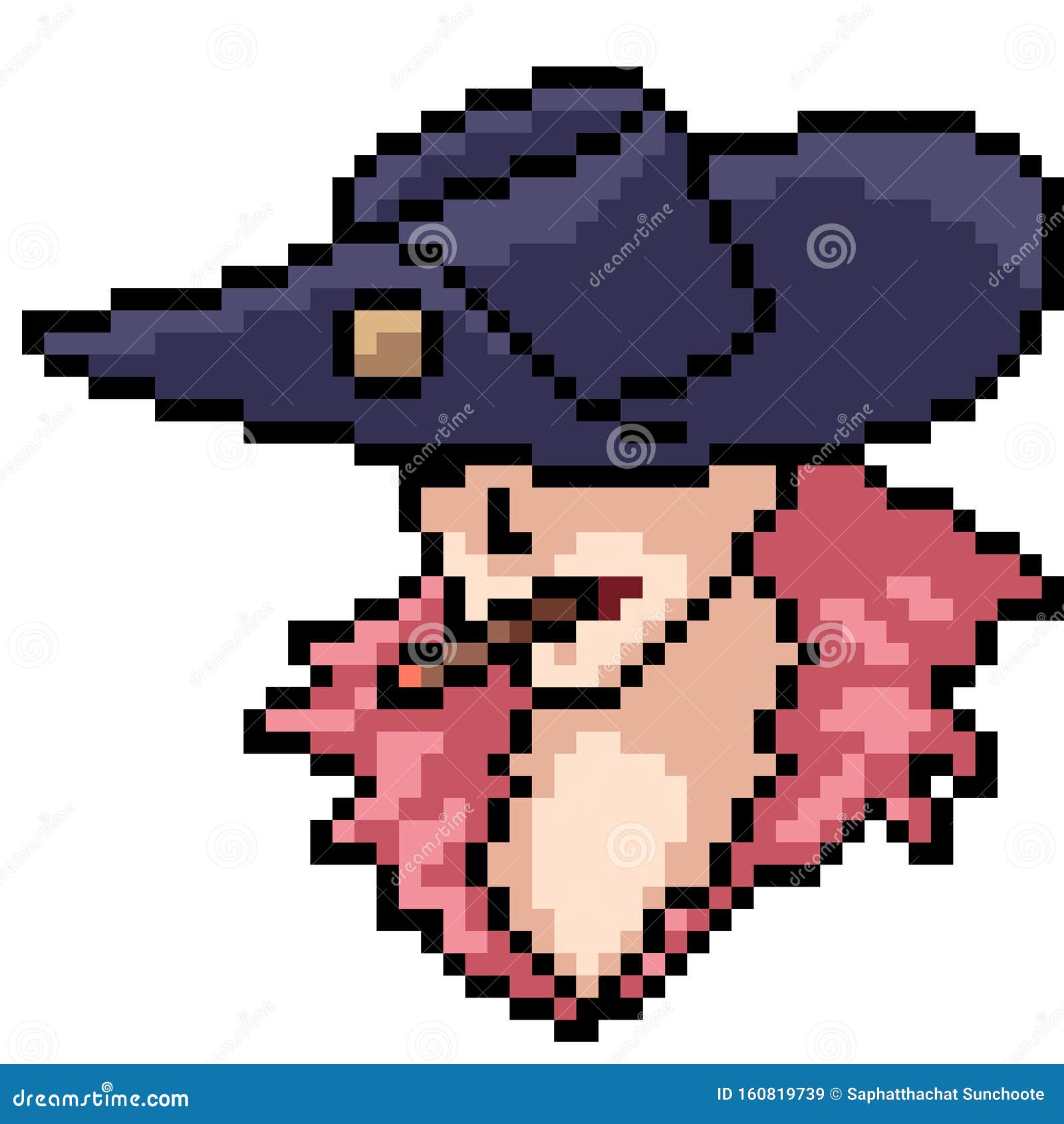 Vector pixel art cowboy stock vector. Illustration of vector - 160819739