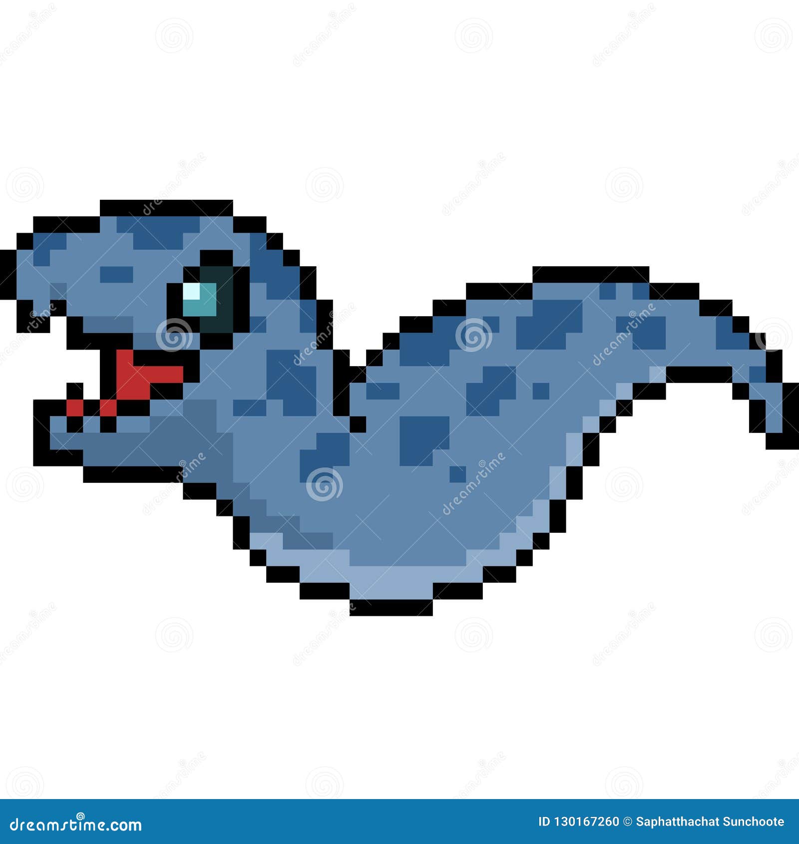 Vector Pixel Art Cute Monster Stock Vector - Illustration of creature ...