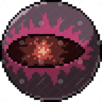 Vector pixel art devil eye stock vector. Illustration of devil - 149069041