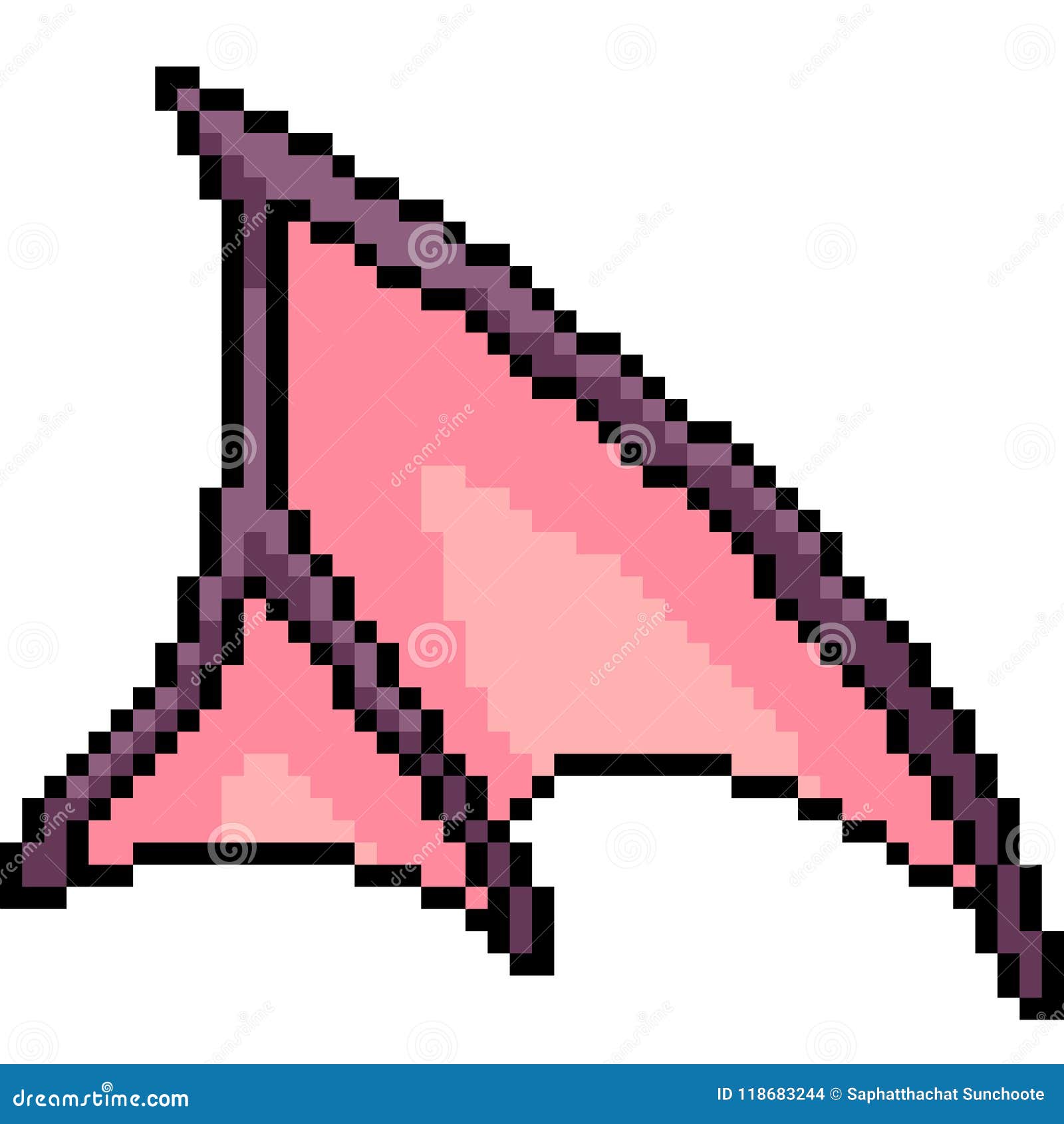 Vector pixel art evil wing stock vector. Illustration of evil - 118683244