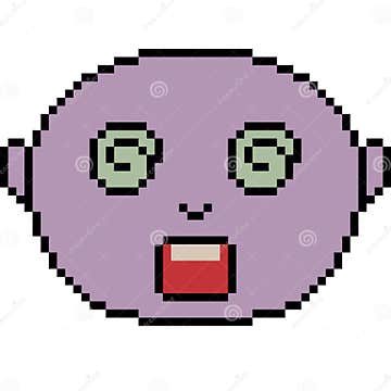 Vector pixel art face stock vector. Illustration of icon - 102309050