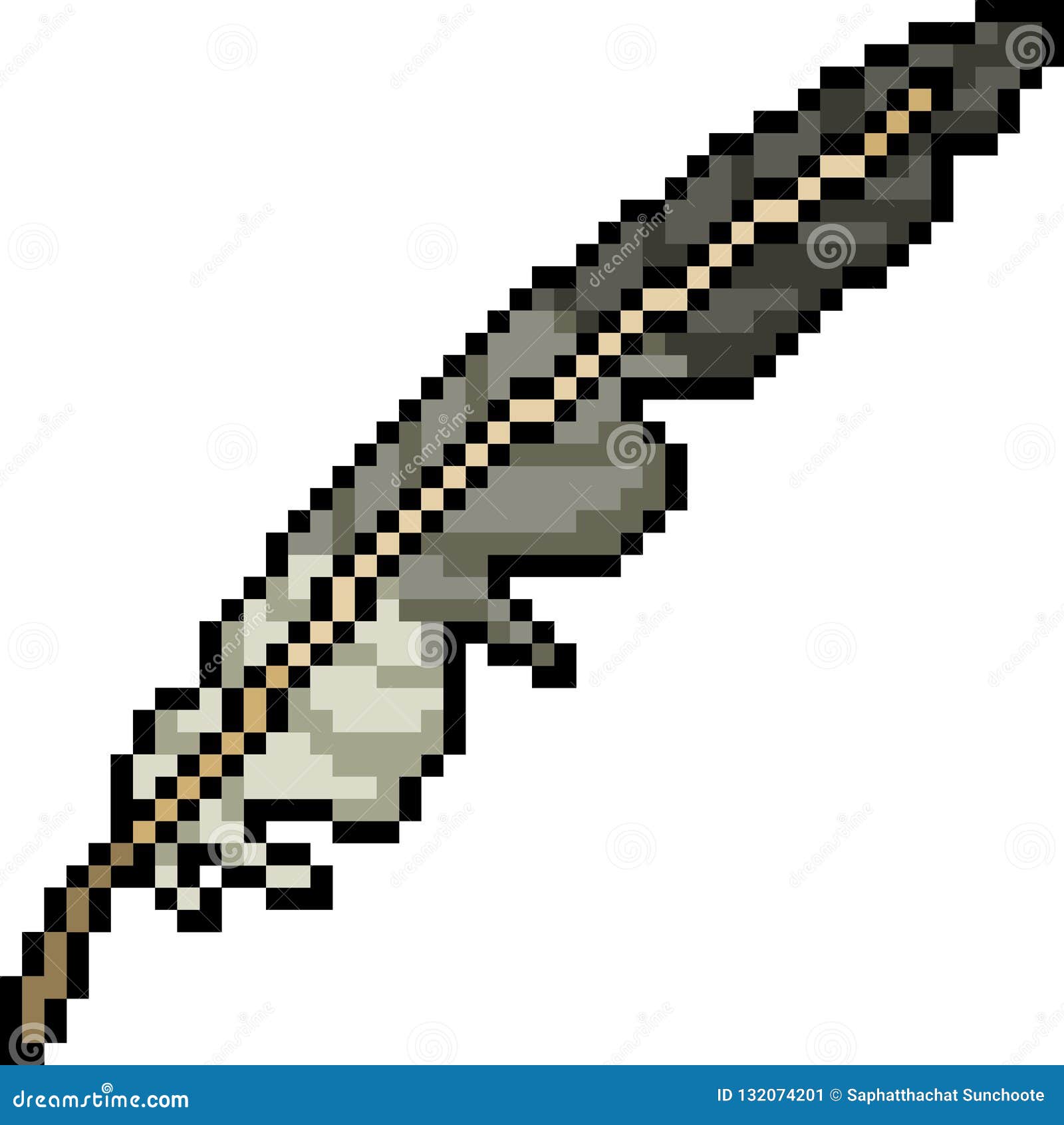 Vector pixel art feather stock vector. Illustration of gray - 132074201