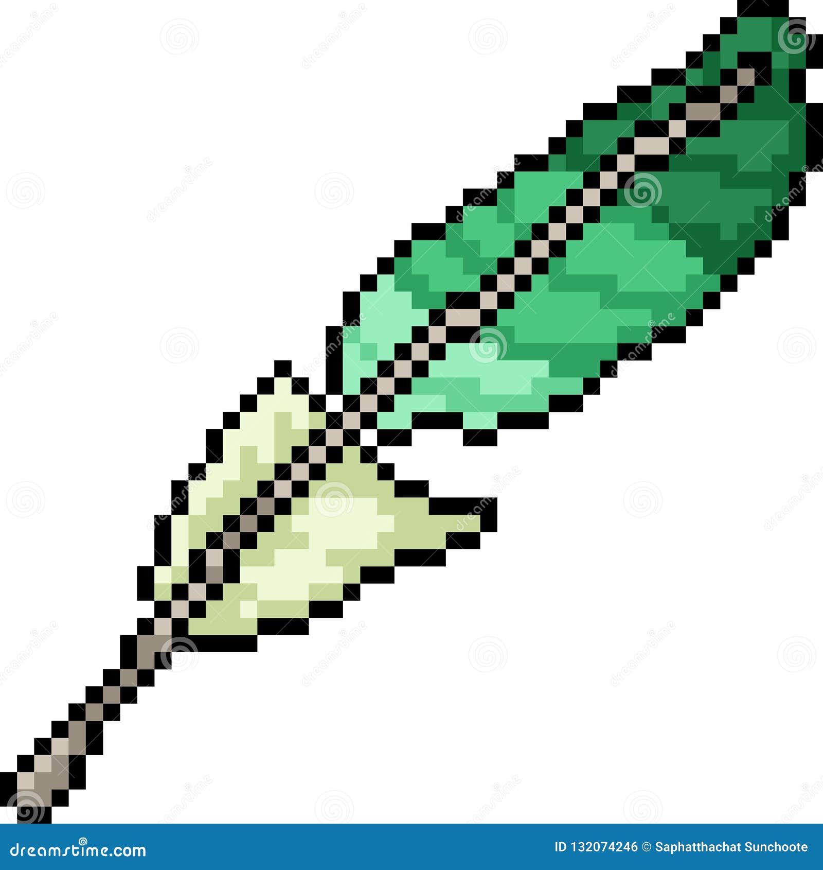 Pixel Art Feather Duster In Different Angles Reveals Simple Design And ...