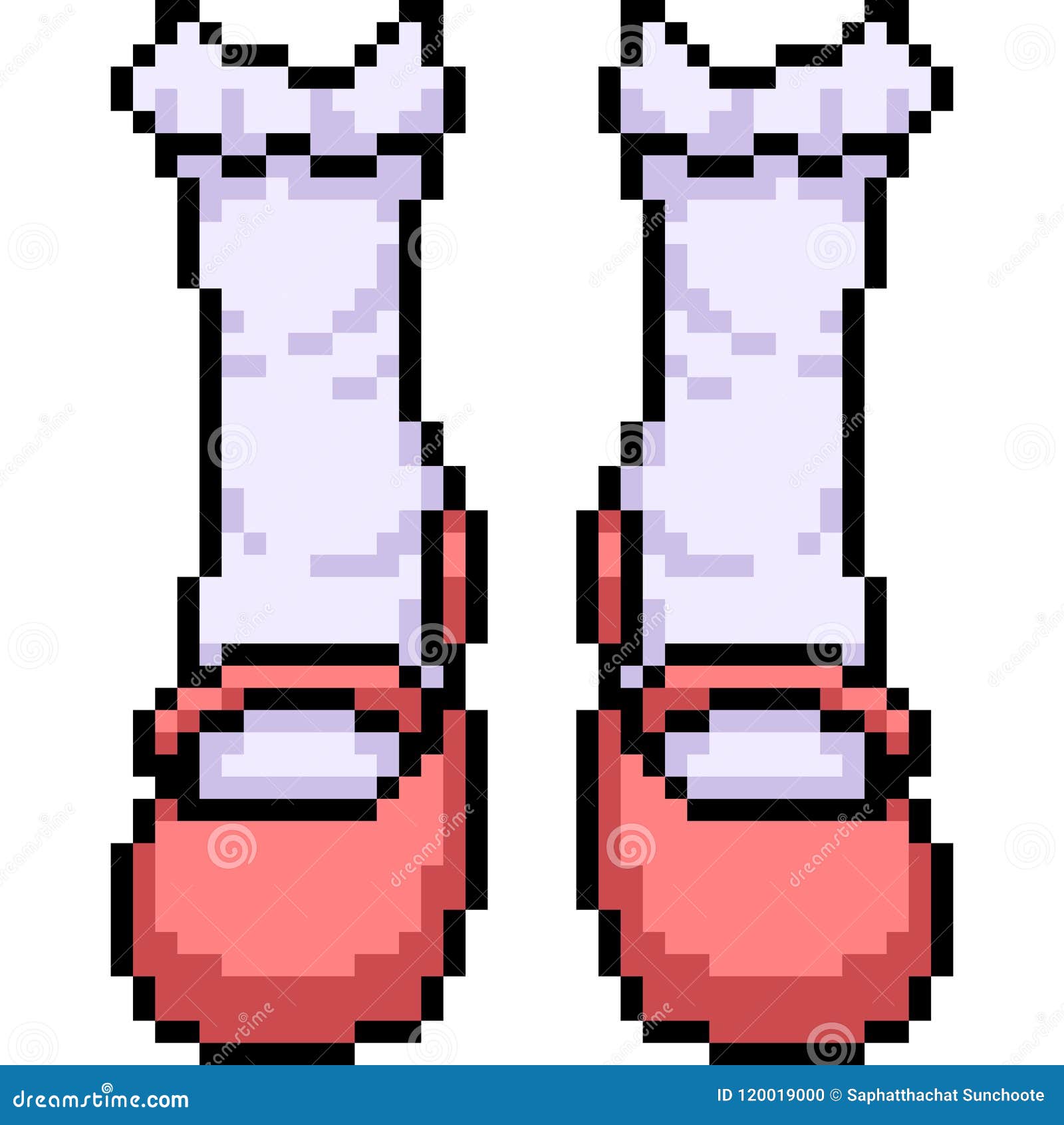 Vector Pixel Art Female Shoe | CartoonDealer.com #120019000