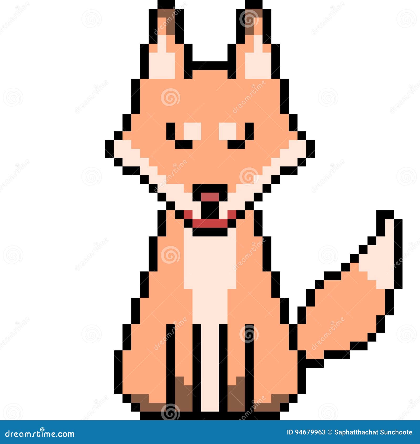 Vector pixel art fog stock vector. Illustration of isolated - 94679963