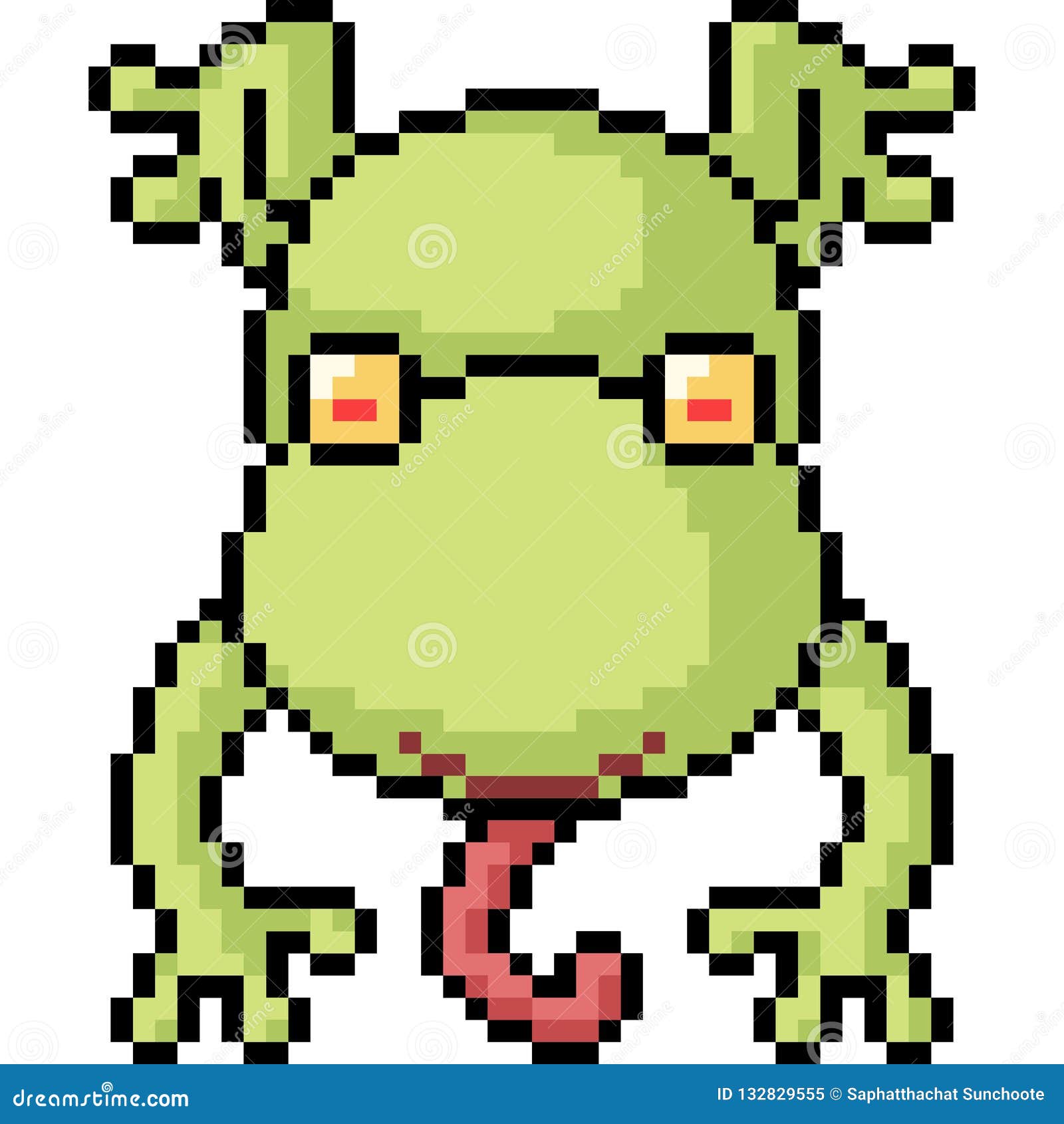 Vector pixel art frog stock vector. Illustration of head - 132829555 Vector pixel art frog stock vector. Illustration of head - 132829555