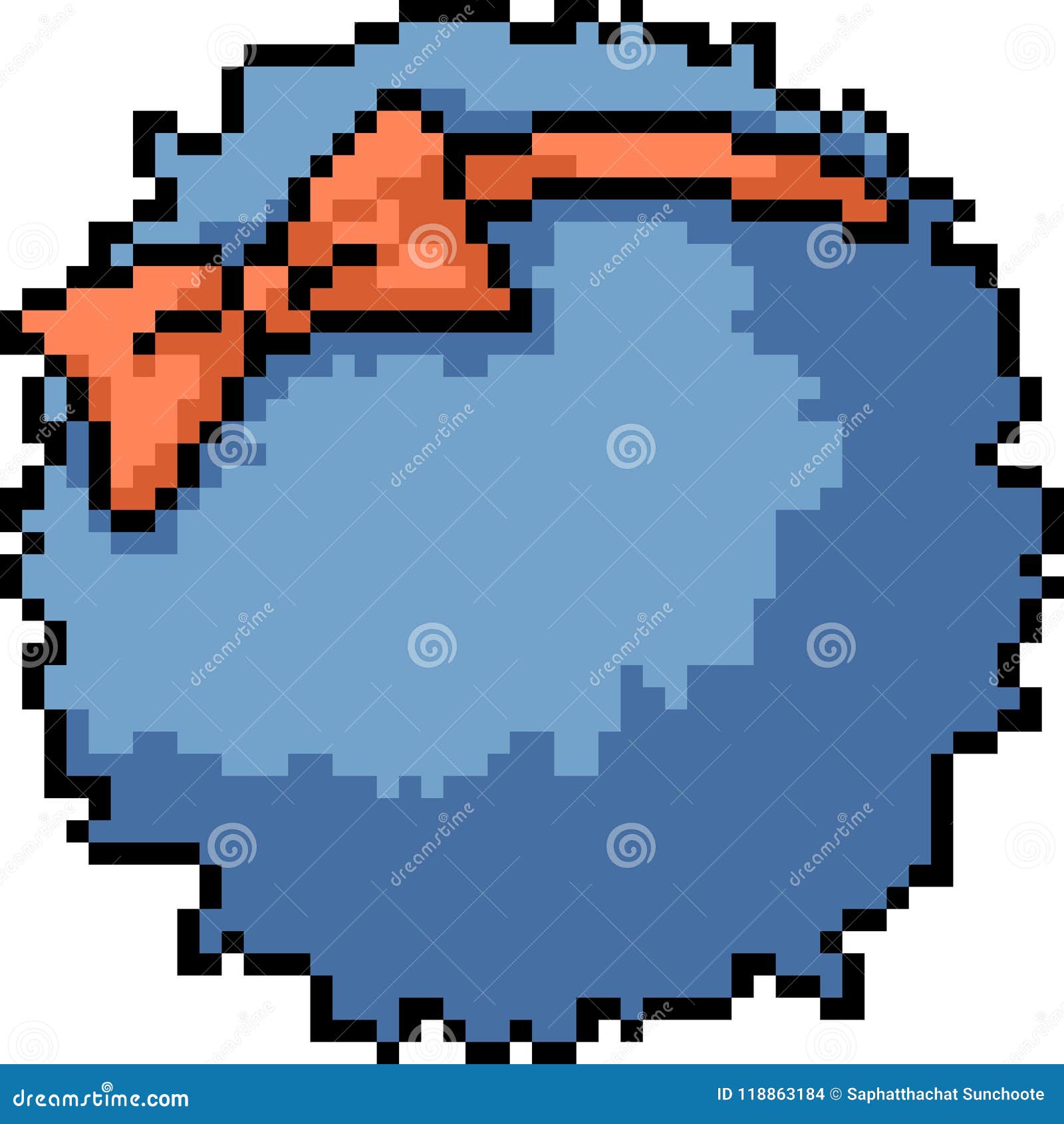 8-bit Pixel 8-ball Vector Illustration | CartoonDealer.com #30566622