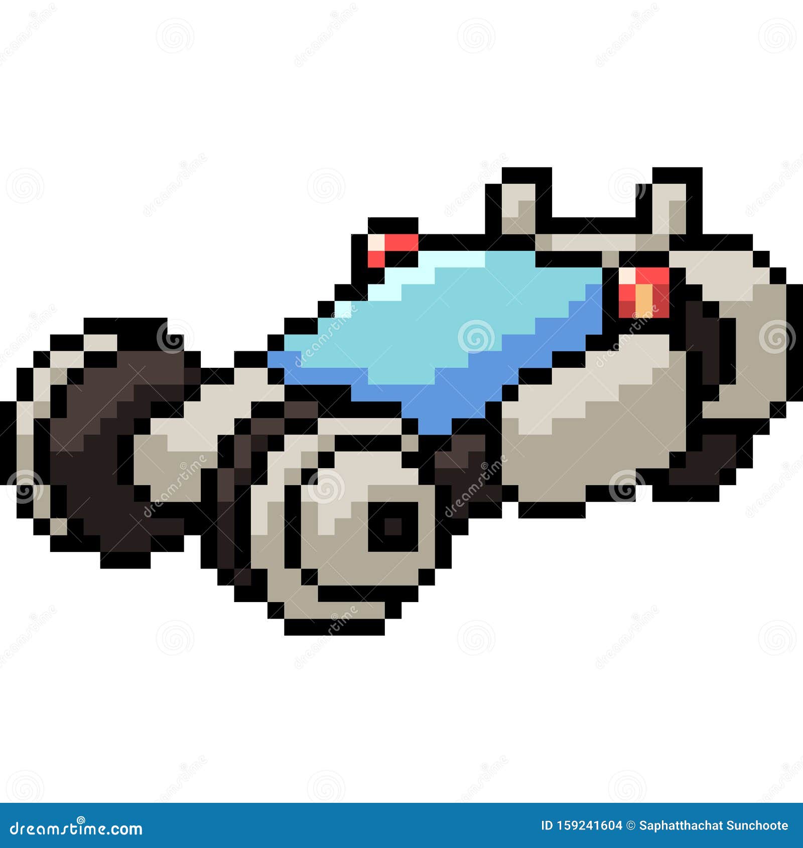 Vector Pixel Art Future Car Stock Vector - Illustration of vector ...