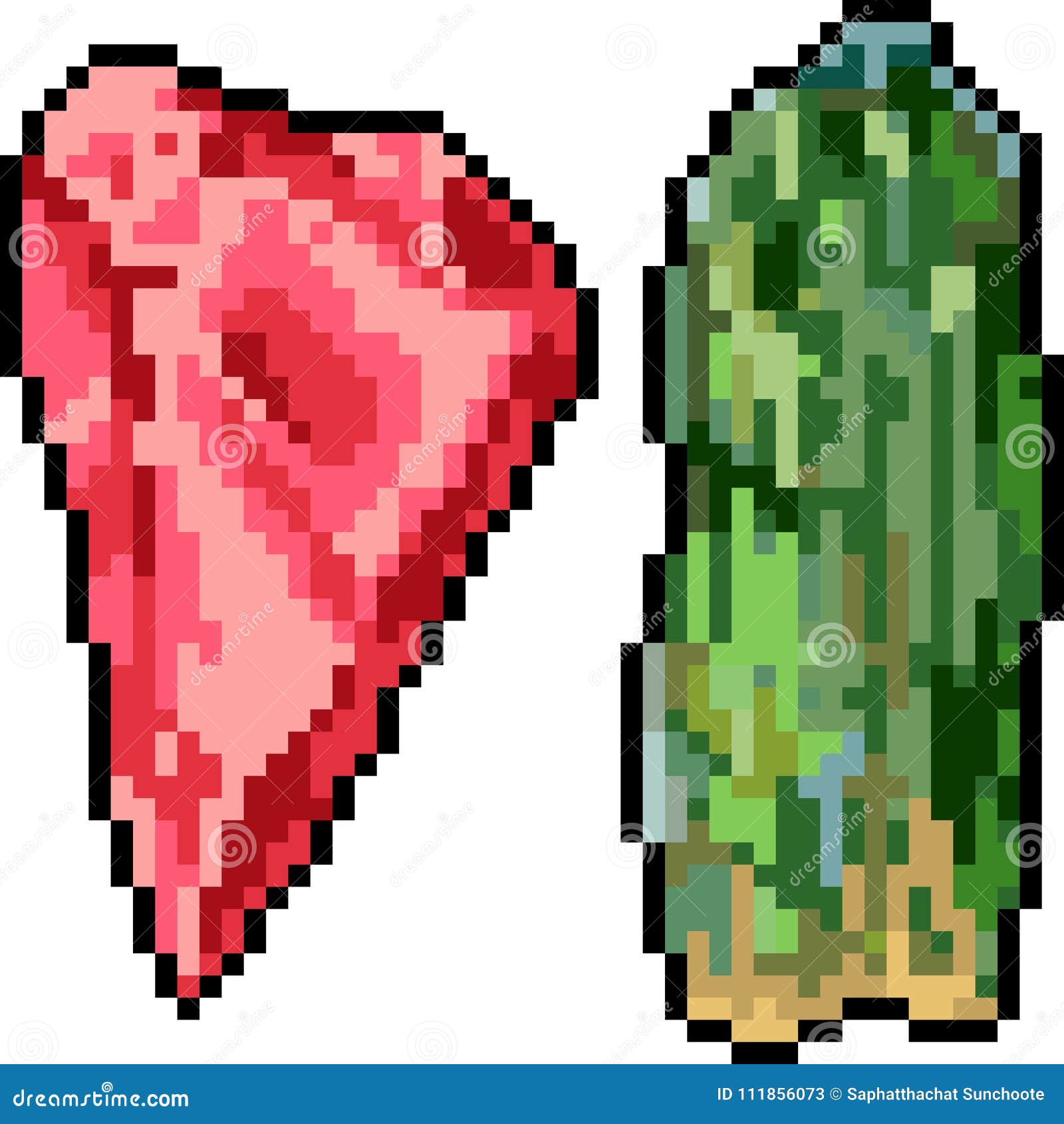 Vector pixel art gemstone stock vector. Illustration of icon - 111856073