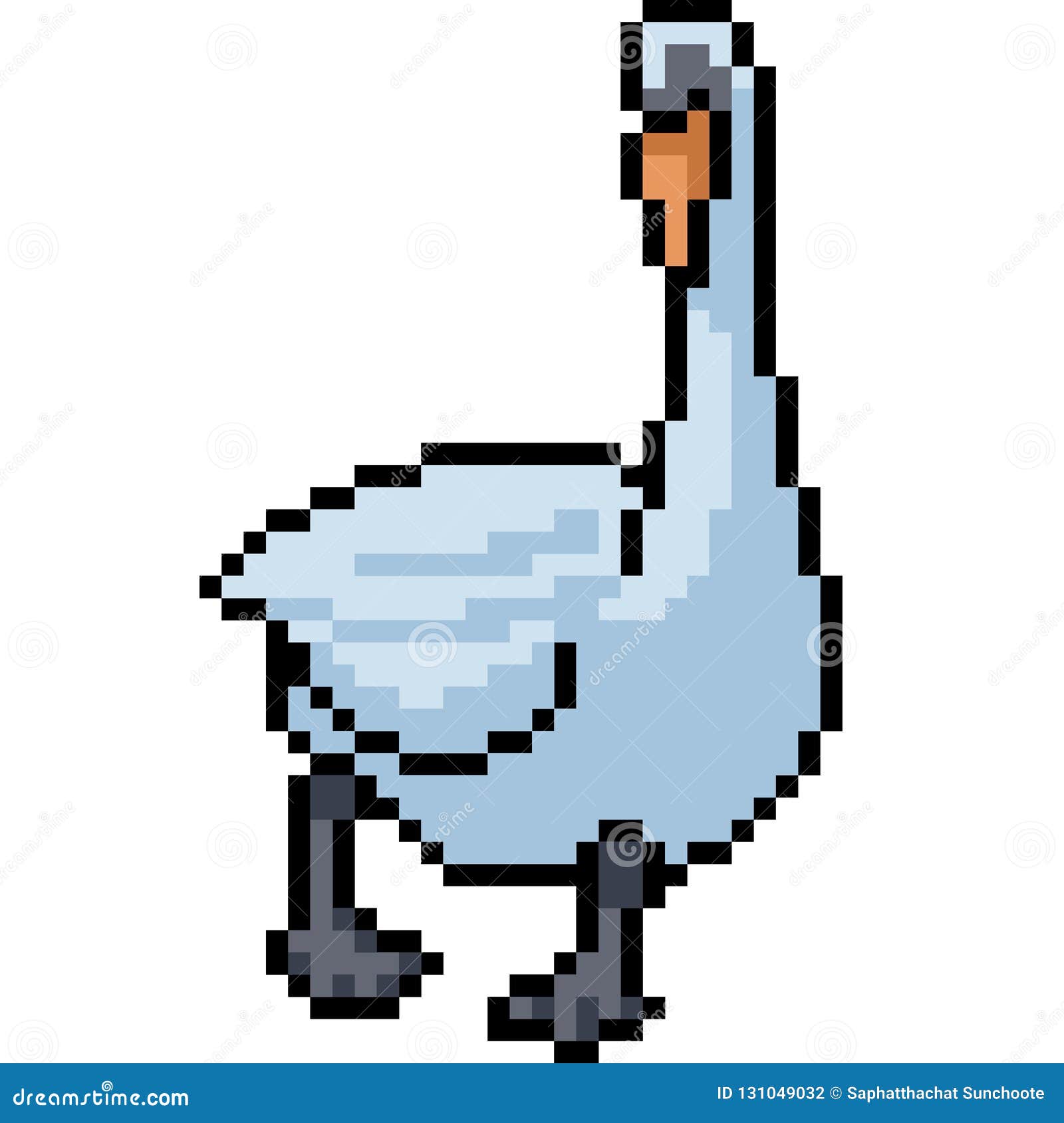 Vector pixel art goose stock vector. Illustration of vector - 131049032 Vector pixel art goose stock vector. Illustration of vector - 131049032
