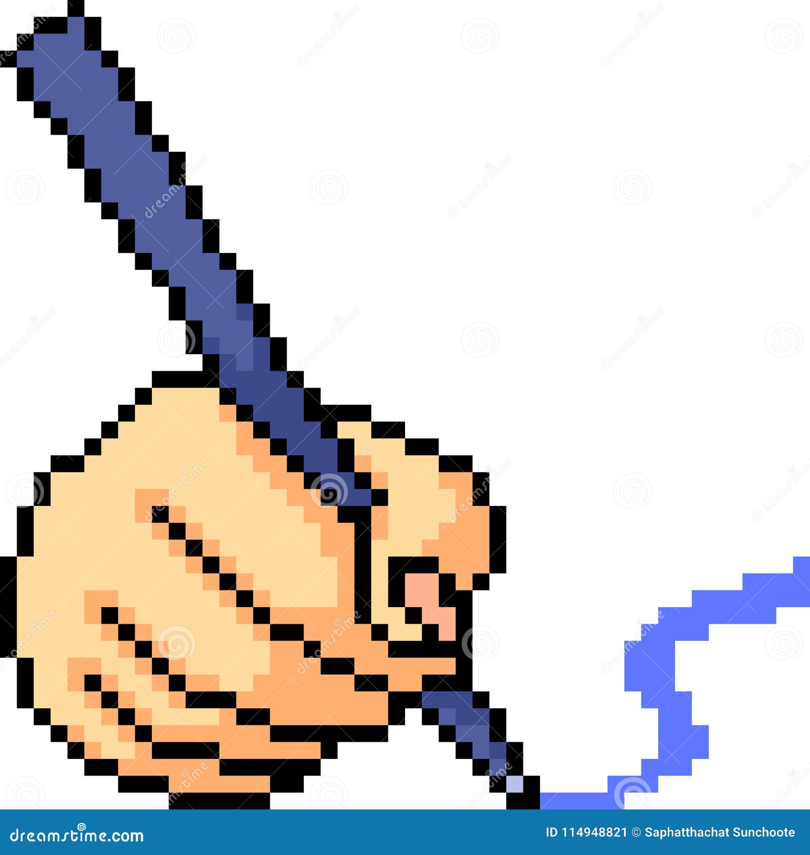 Vector Pixel Art Hand Write Stock Vector - Illustration of symbol ...