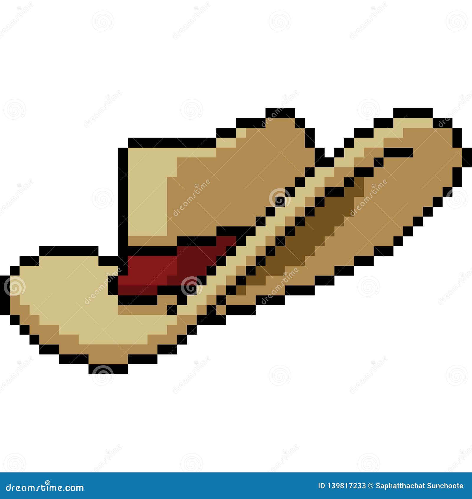 Vector pixel art hat stock vector. Illustration of vector - 139817233