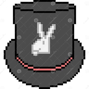 Vector pixel art hat stock vector. Illustration of cartoon - 102308834